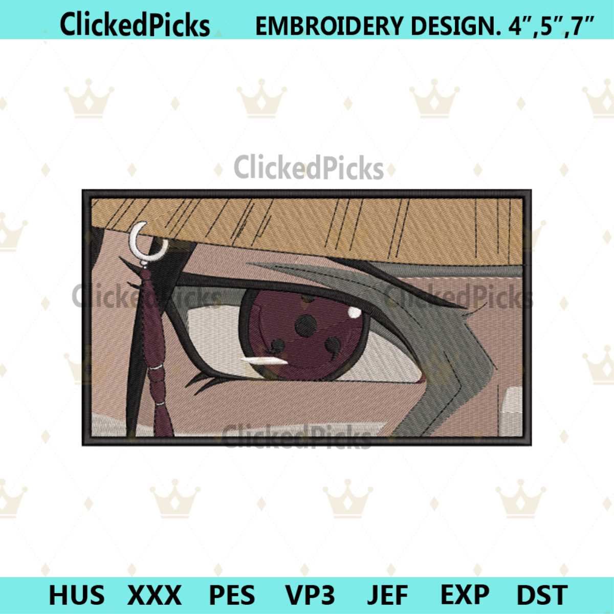 Itachi Eye Sharingan Embroidery Design Instant Download File | Inspire ...