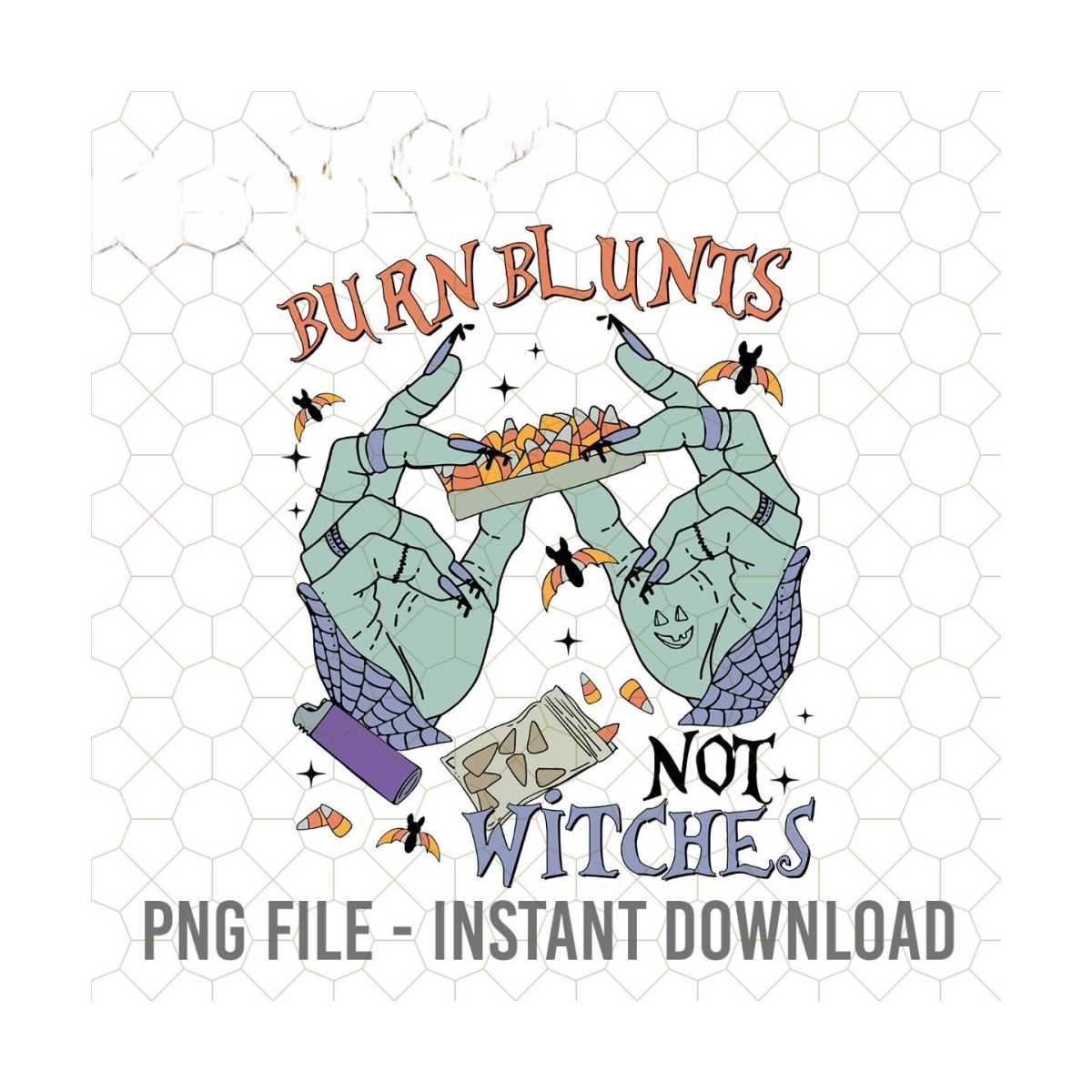 Burn Blunts Not Witches Png, Candy Corn Blunt Png, Halloween | Inspire ...
