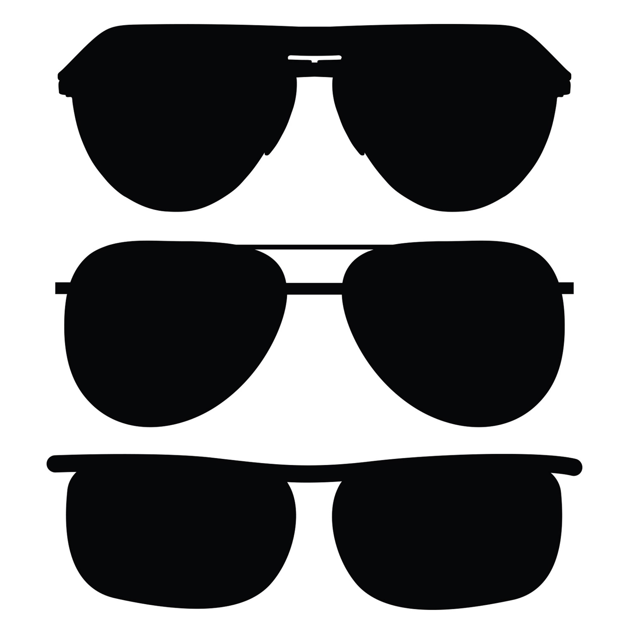 Sunglasses svg, sunglasses template, sunglasses dxf, sunglas - Inspire ...