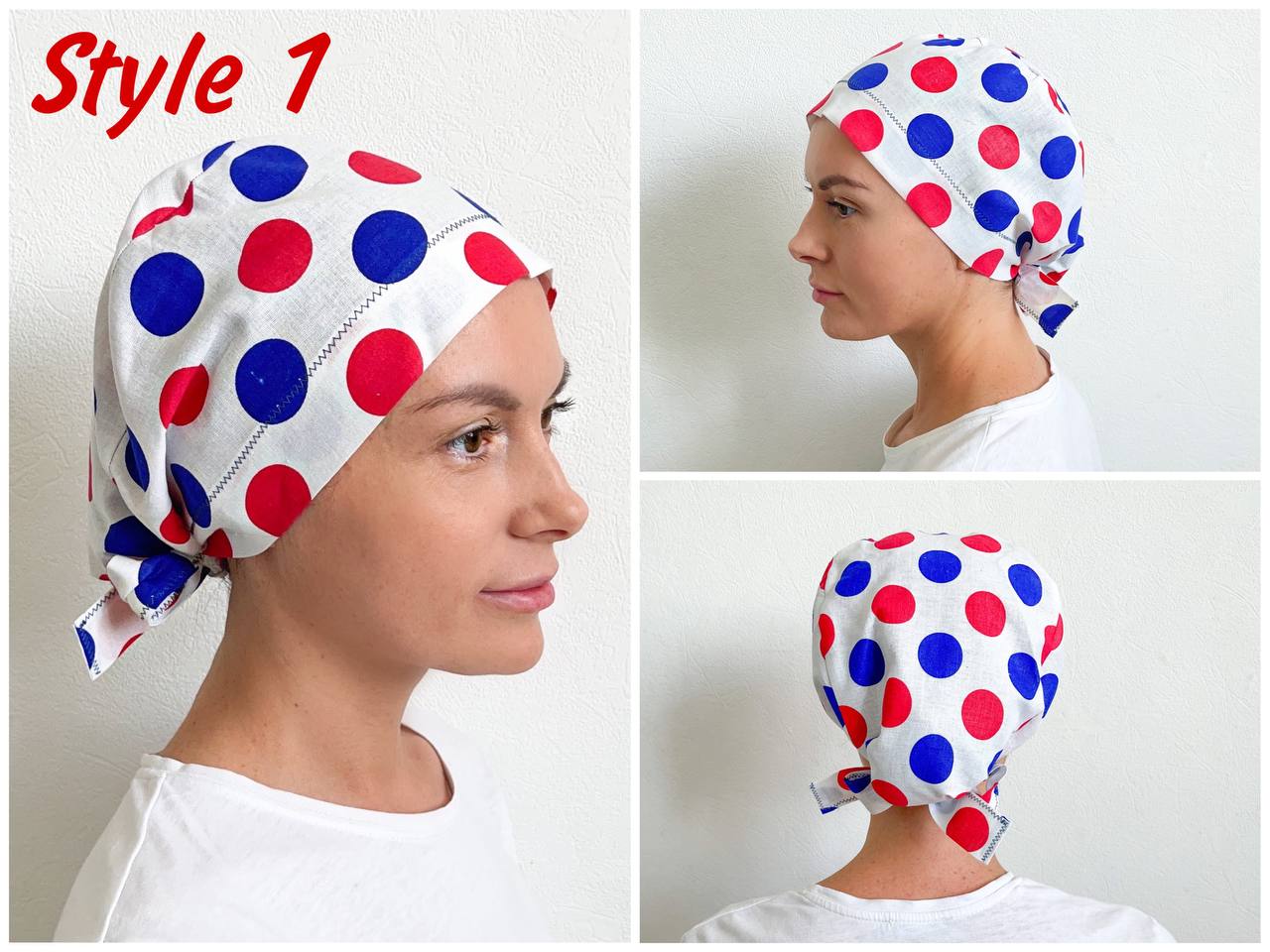 Set of 6 Scrub Cap Sewing Patterns with Video Instructions, - Inspire ...