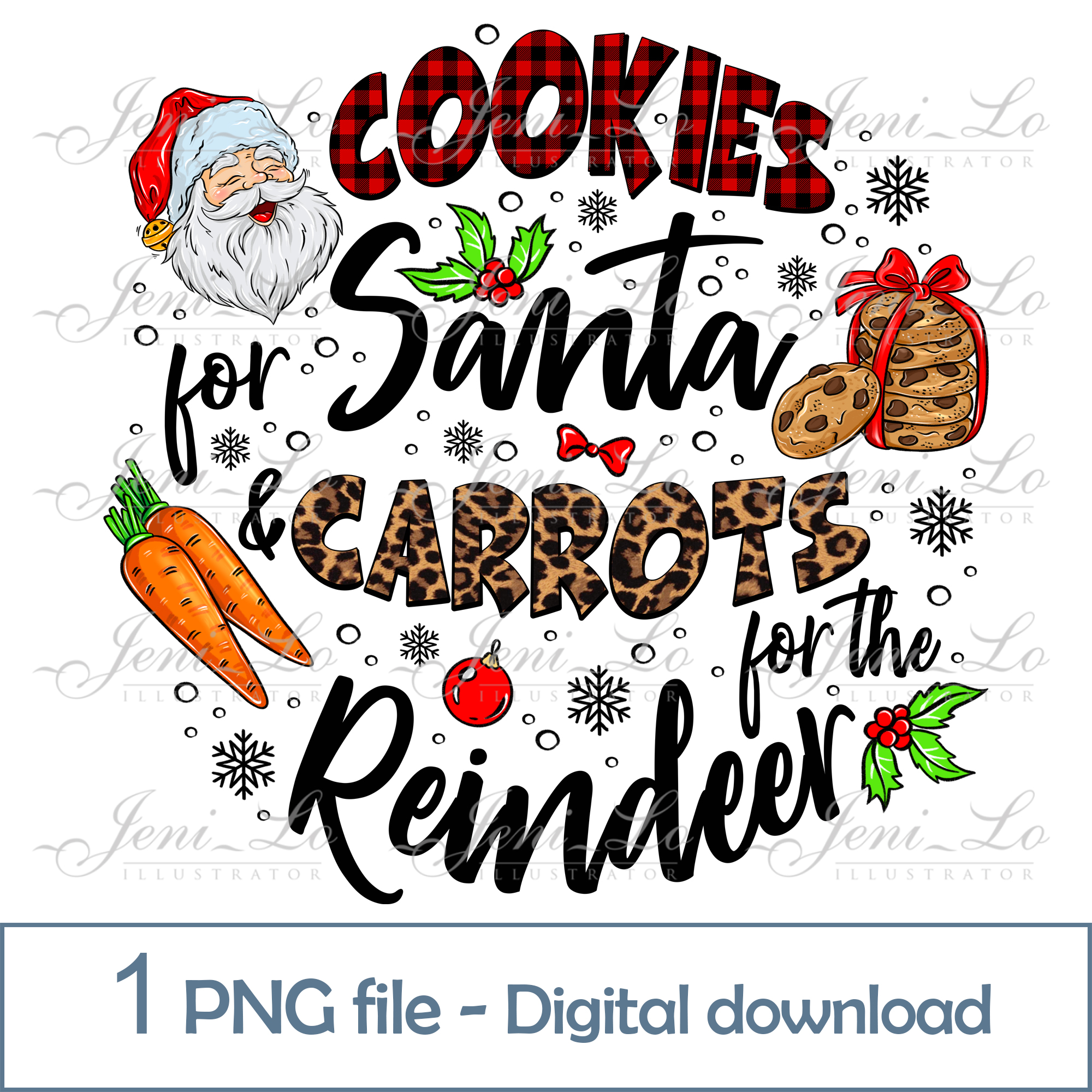 Cookie for santa carrots for reindeer 1PNG file Merry Christ | Inspire ...