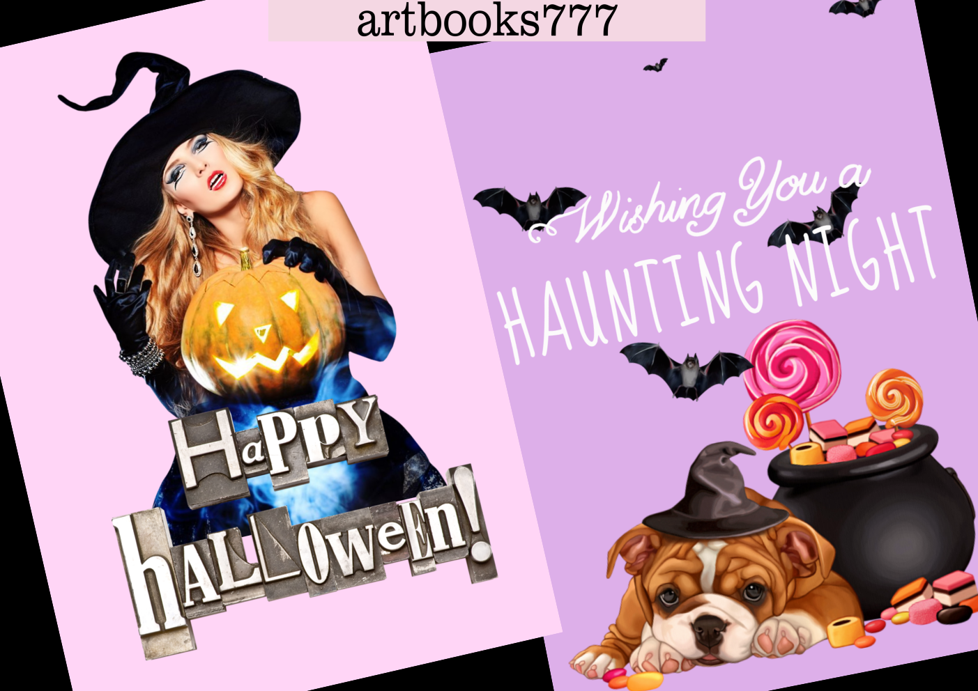 Halloween card set, postcards-2 | Inspire Uplift