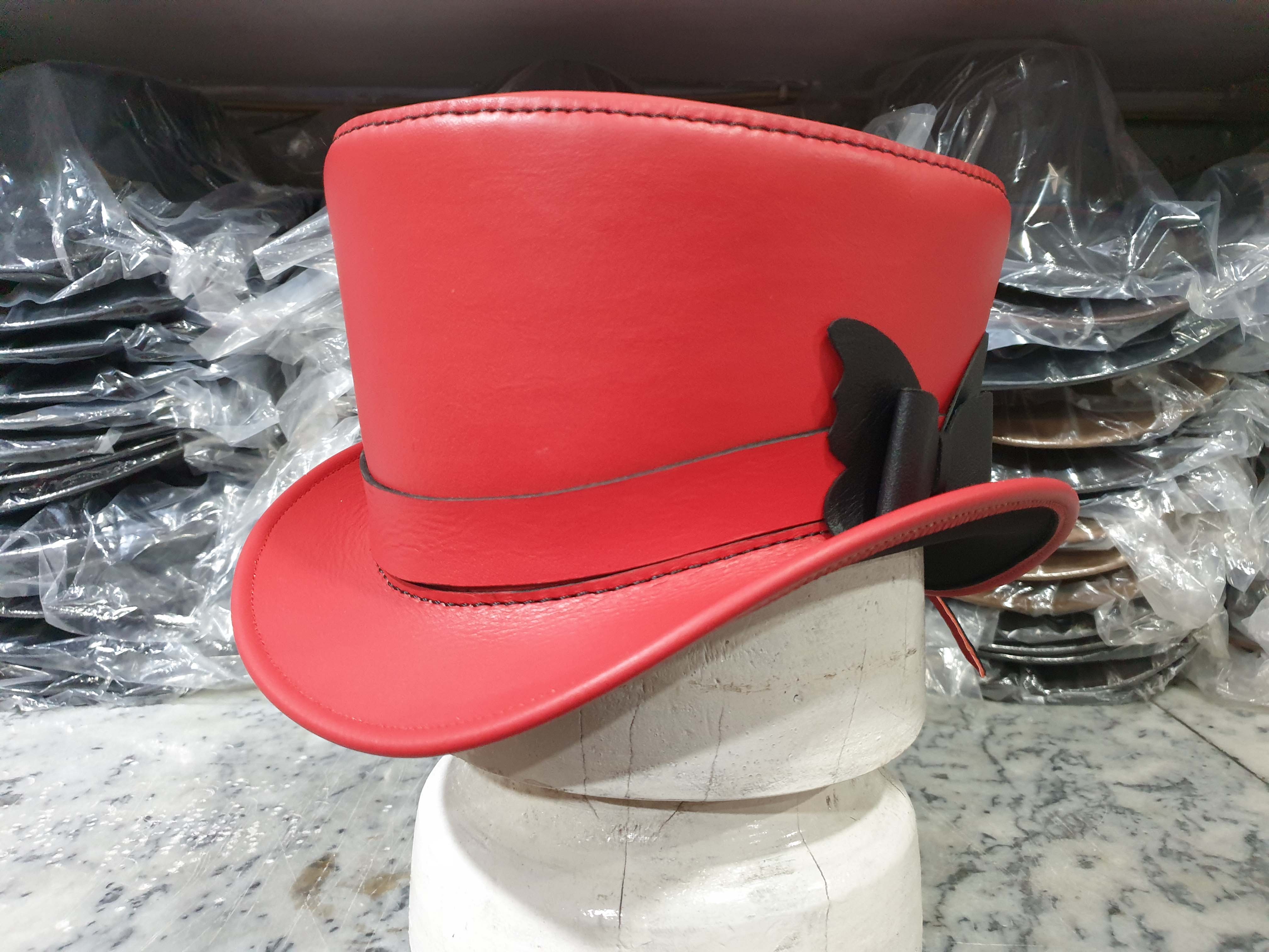 Victorian Leather Top Hat - Inspire Uplift