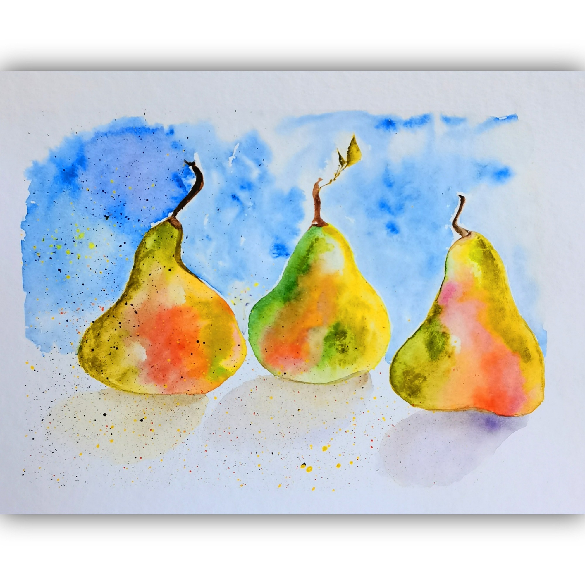 Pears Painting Watercolor Original Art Still Life Painting F | Inspire ...