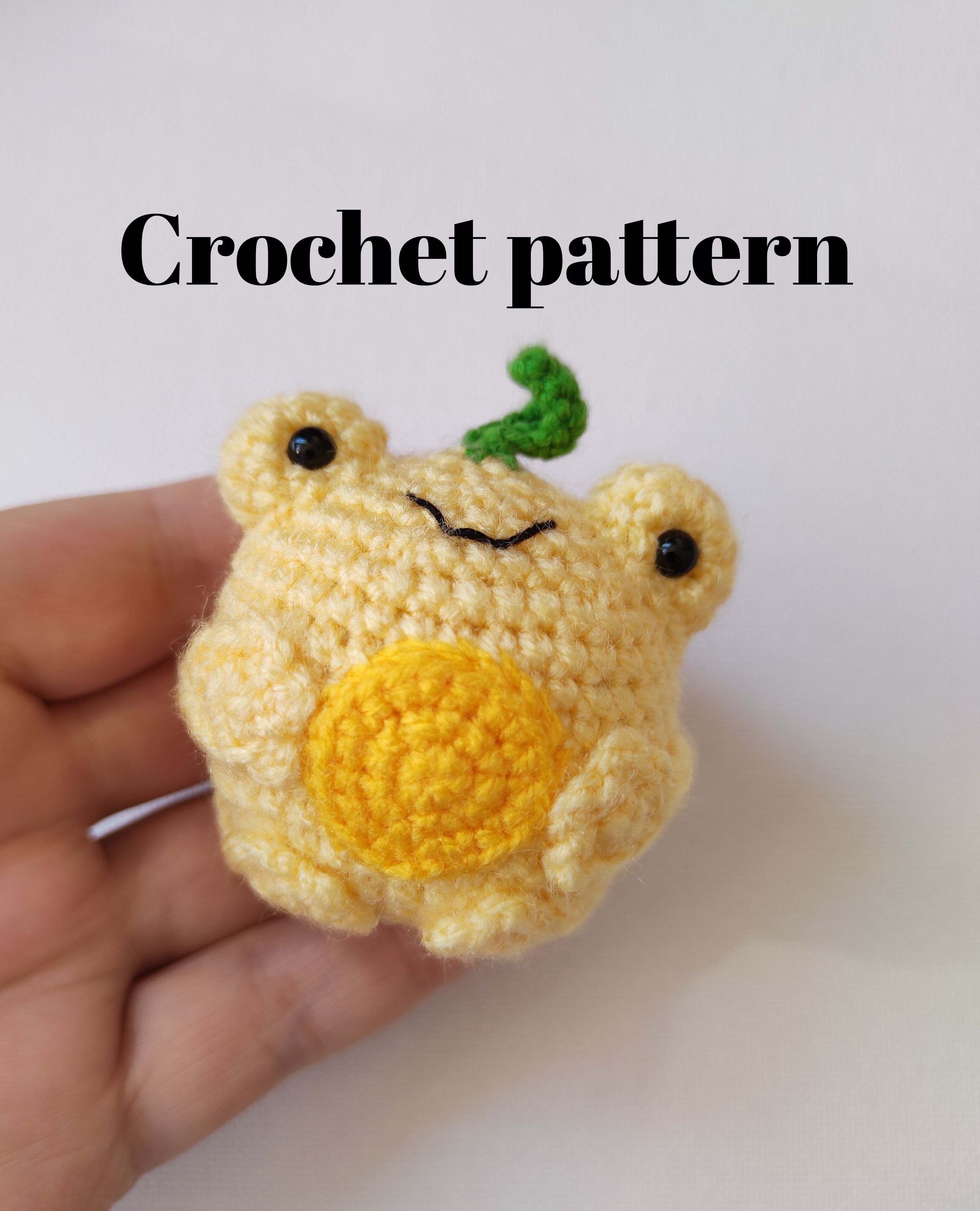 Crochet pattern frog, frog plush, crochet frog, lemon frog p | Inspire ...