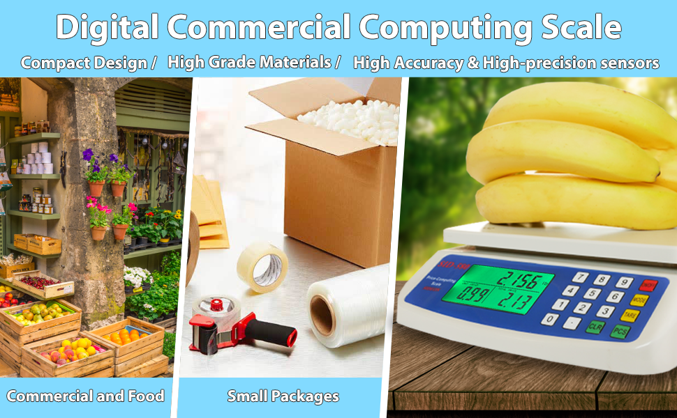 30kg x 1g Electronic Computing Scale, LCD Digital Commercial | Inspire ...