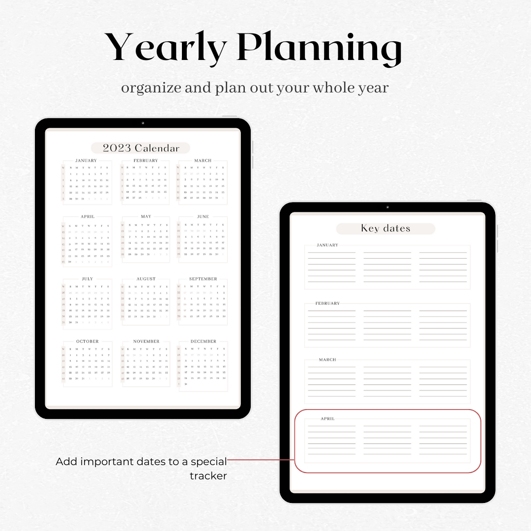 2023 Digital Planner - Digital Planning, Dated Planner, Nota - Inspire ...