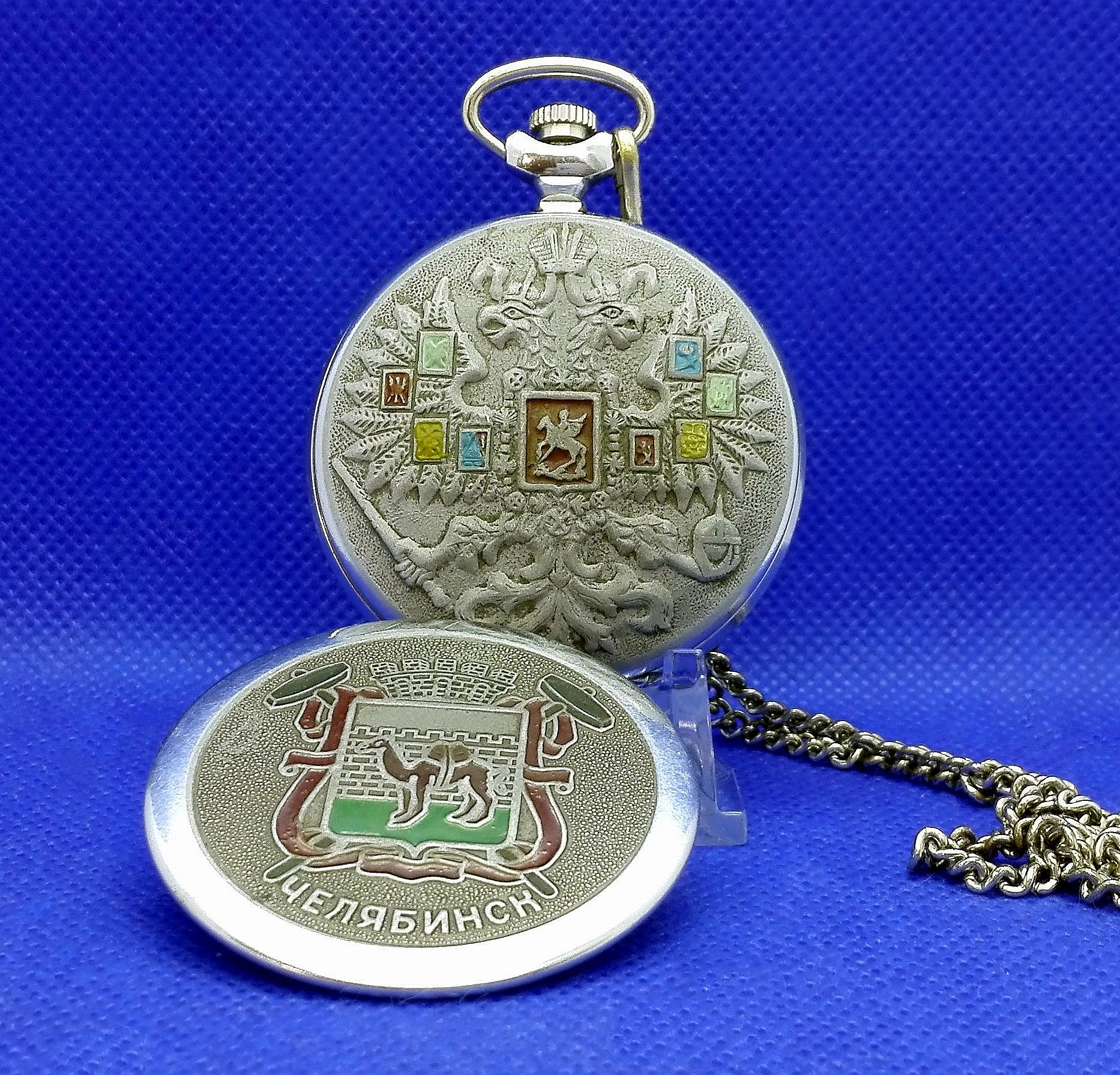 Soviet Pocket Watch Two-headed eagle. Russian mens watches - Inspire Uplift