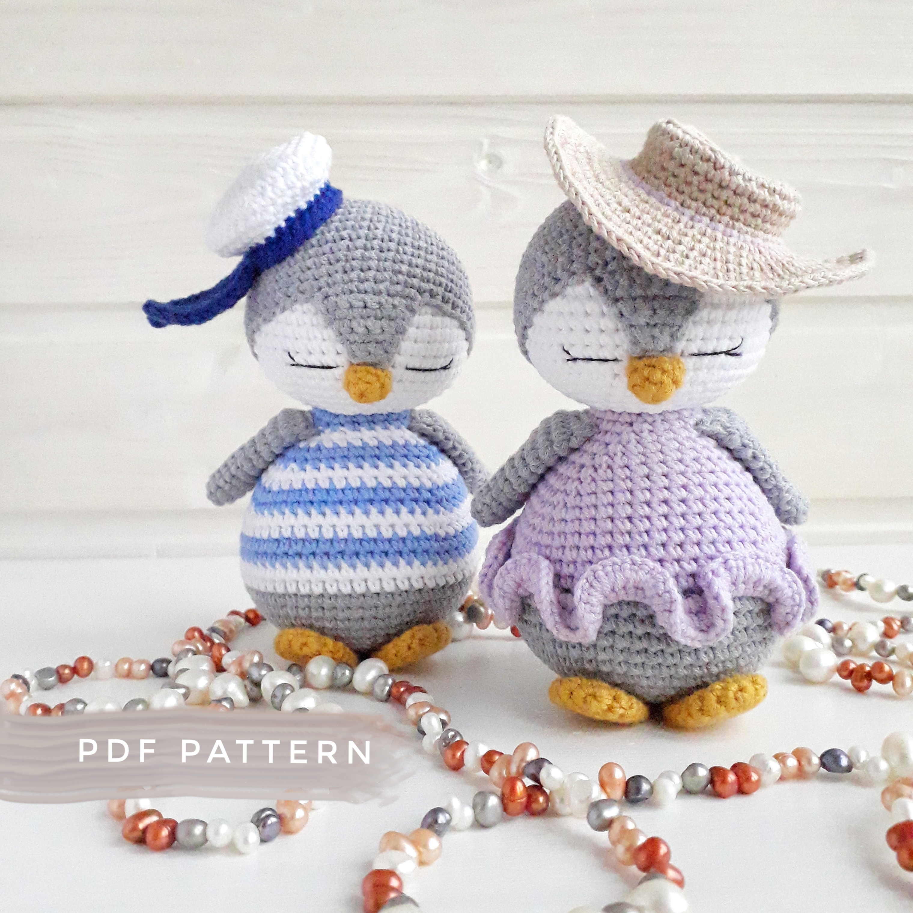 Amigurumi Penguins Crochet Pattern: Penguin couple | Inspire Uplift