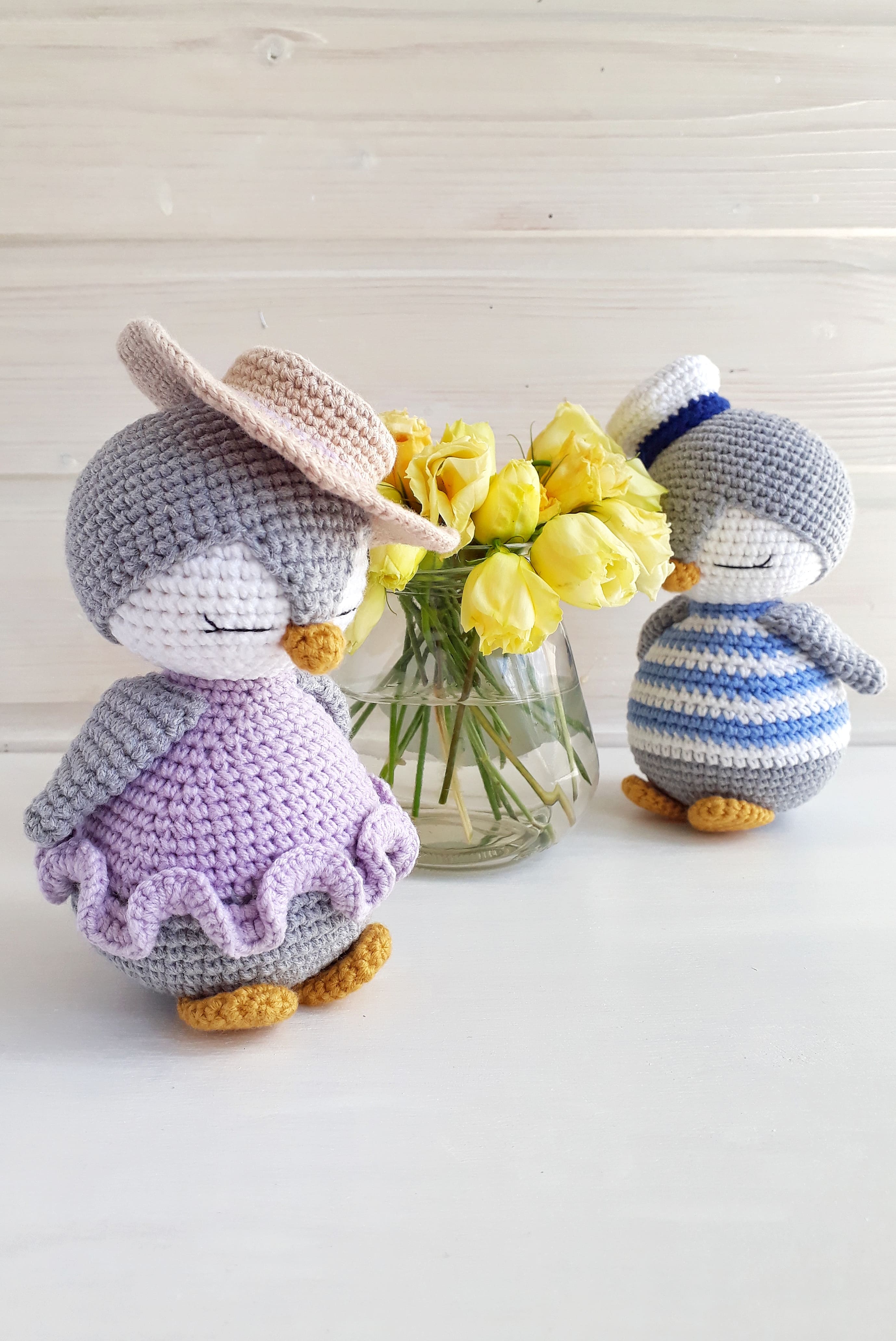 Amigurumi Penguins Crochet Pattern: Penguin couple - Inspire Uplift