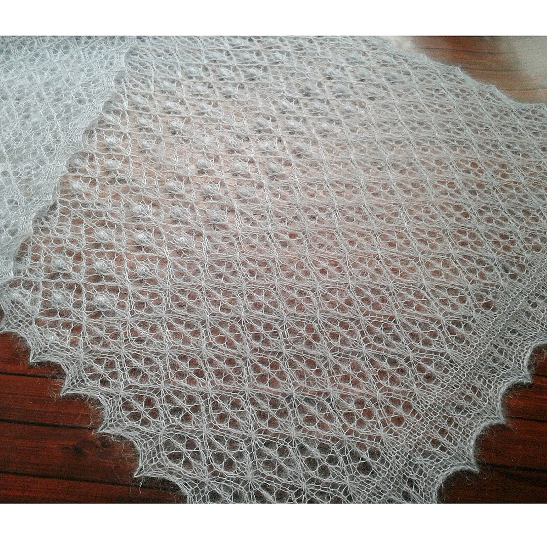 Rectangular Shawl Knitting Pattern Knit Elegant Lace Stole - Inspire Uplift