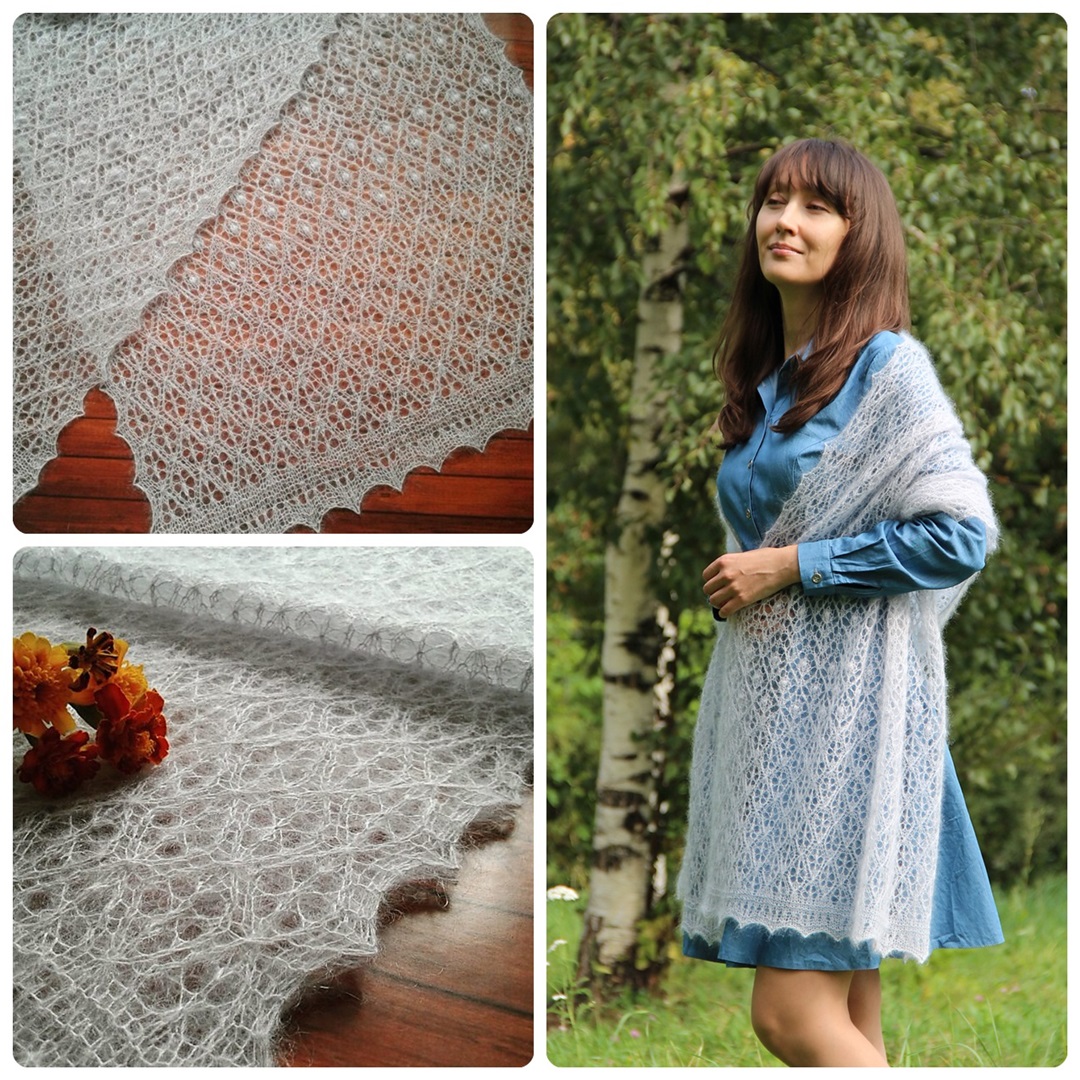 Rectangular Shawl Knitting Pattern Knit Elegant Lace Stole - Inspire Uplift