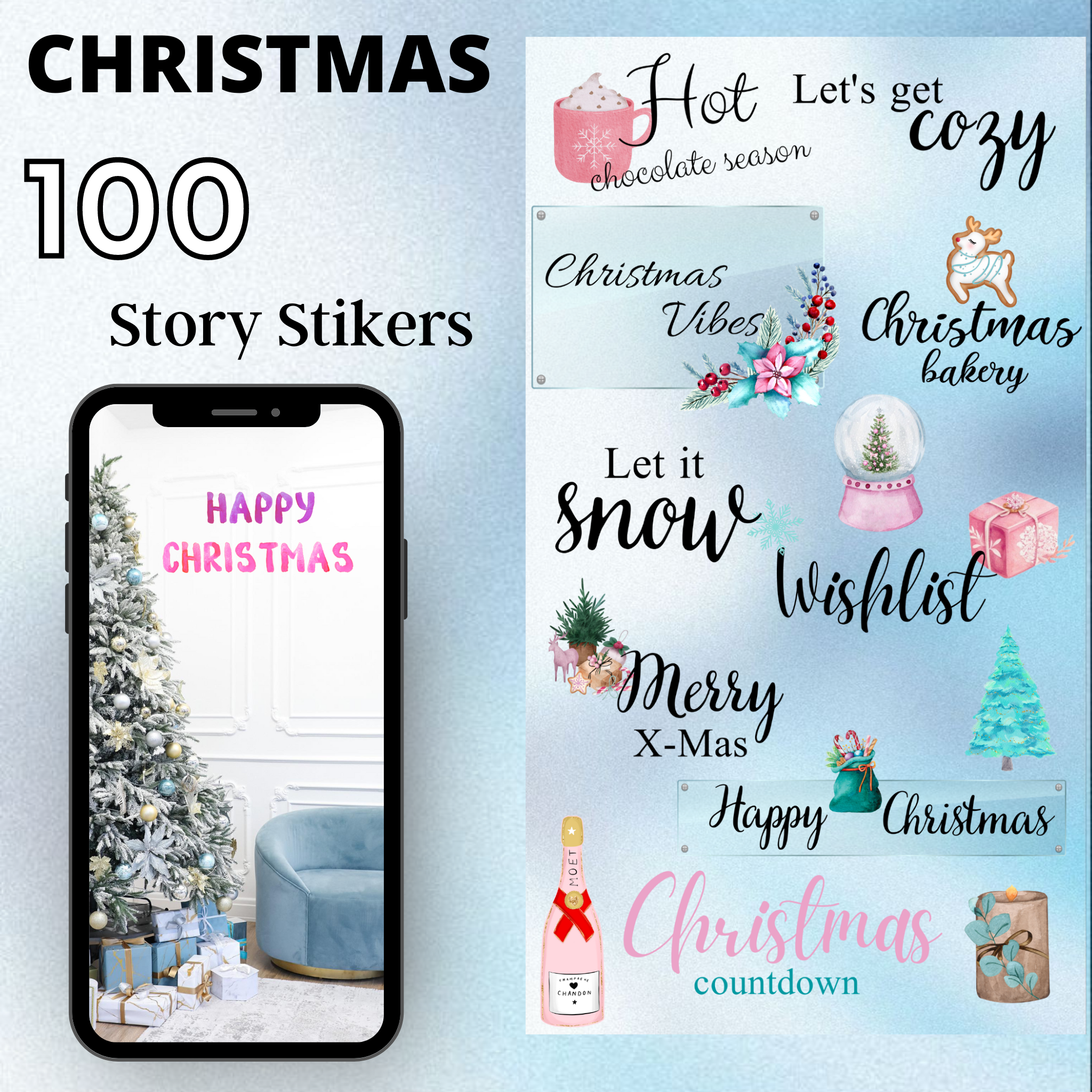 Christmas stickers, Story sticker, Instagram stories, Christ | Inspire ...