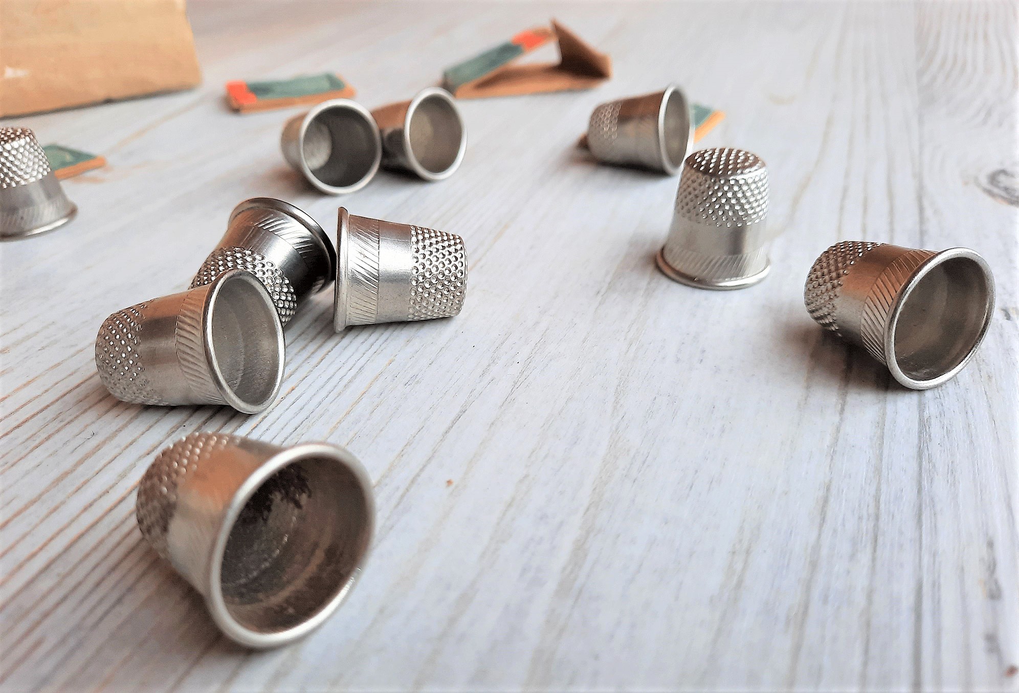 Metal thimbles & sewing needles - vintage Soviet sewing acce | Inspire ...