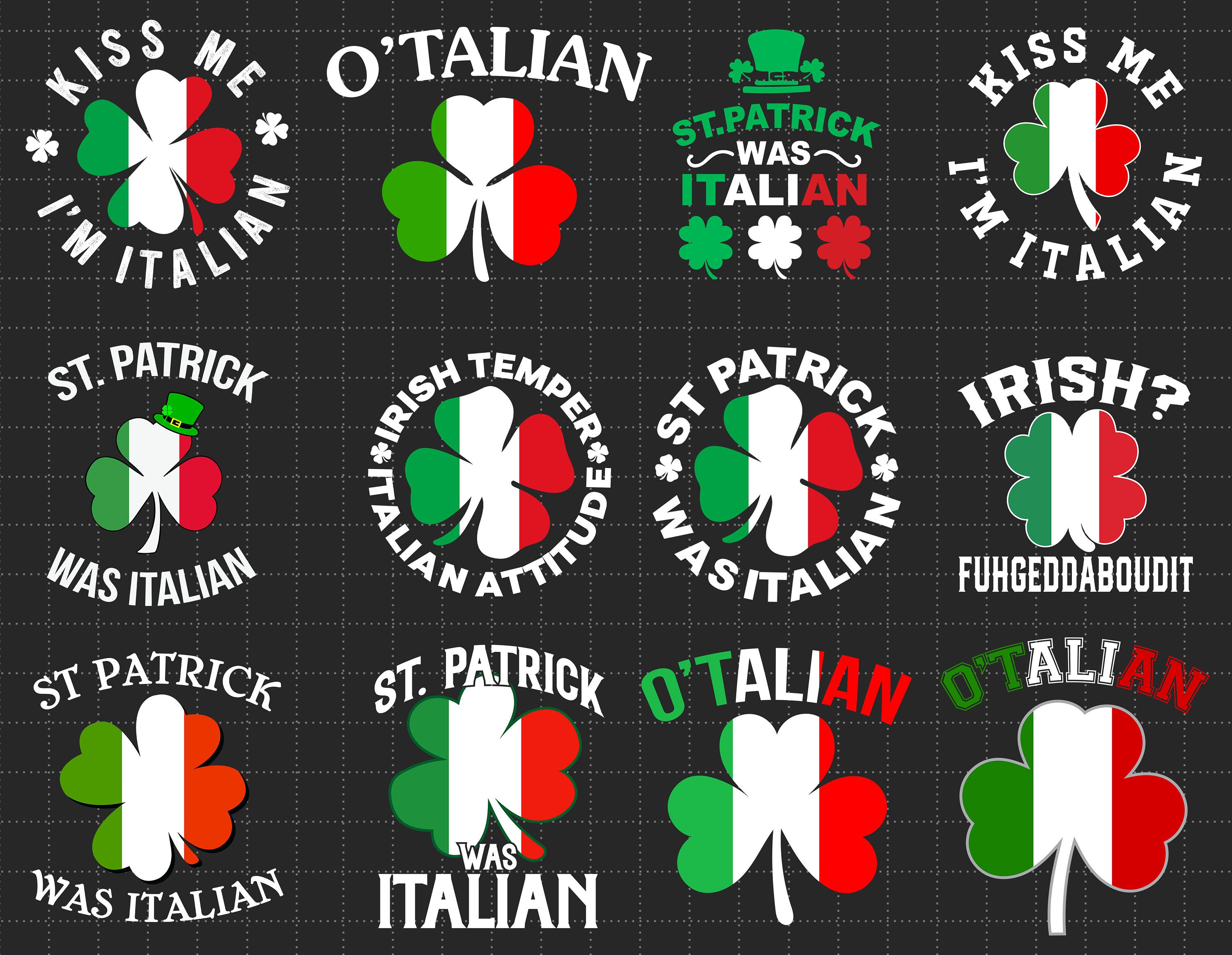Bundle St Patrick Was Italian Svg, St Patricks Day Svg, 11 | Inspire Uplift
