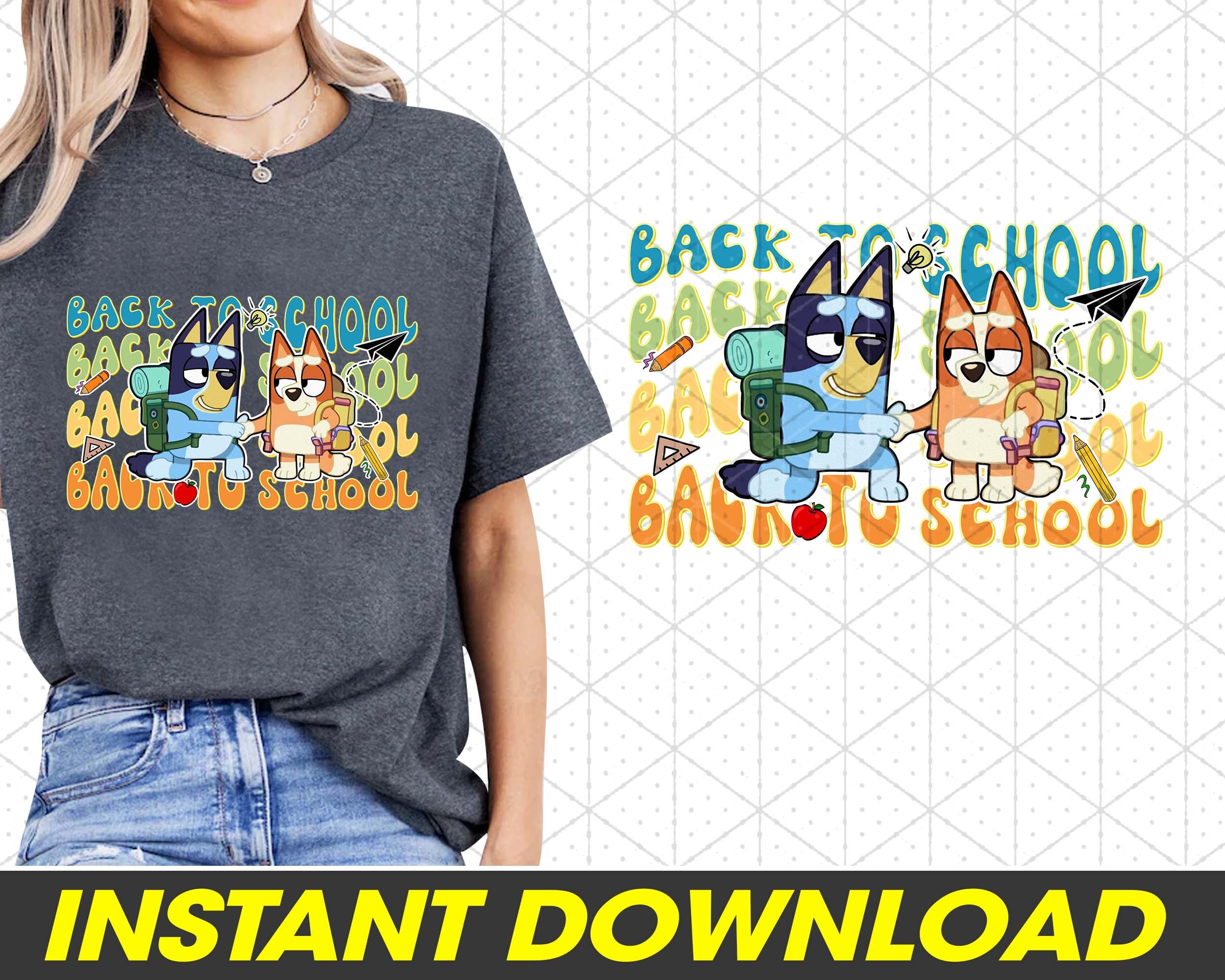 Bluey Back to School Png, Bluey Family PNG, Bluey Friends Pn | Inspire ...