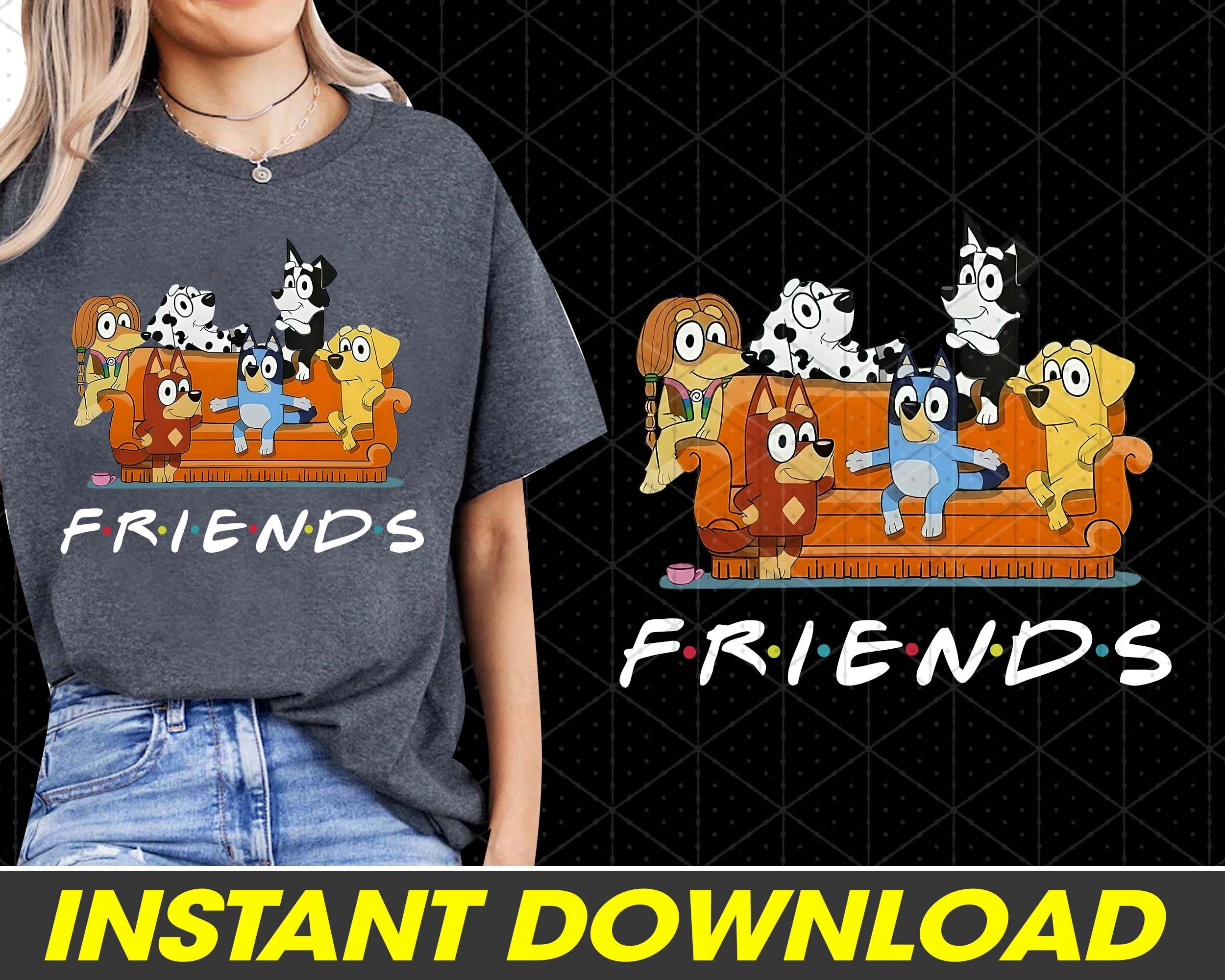 Bluey Friends PNG, Bluey And Bingo Png, Bluey Family PNG, Bl | Inspire ...