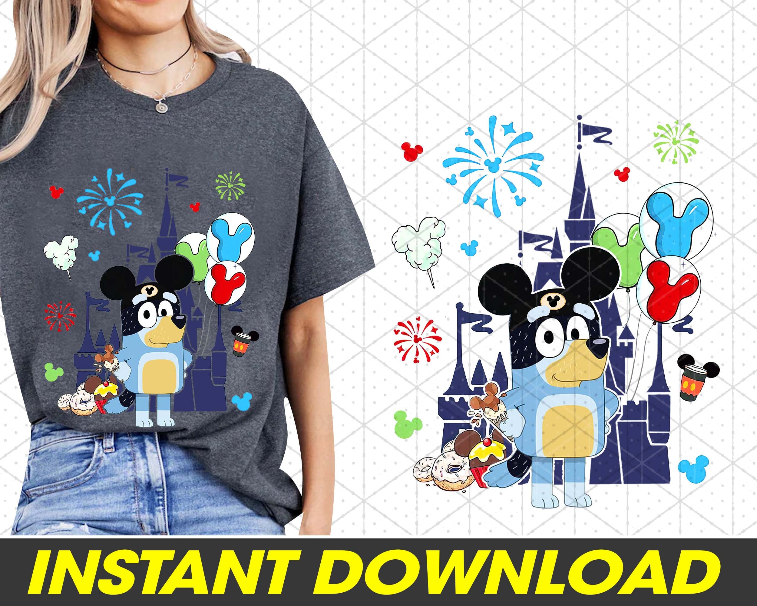 Bluey Mickey Mouse PNG, Bluey And Bingo Png, Bluey Family PN - Inspire ...