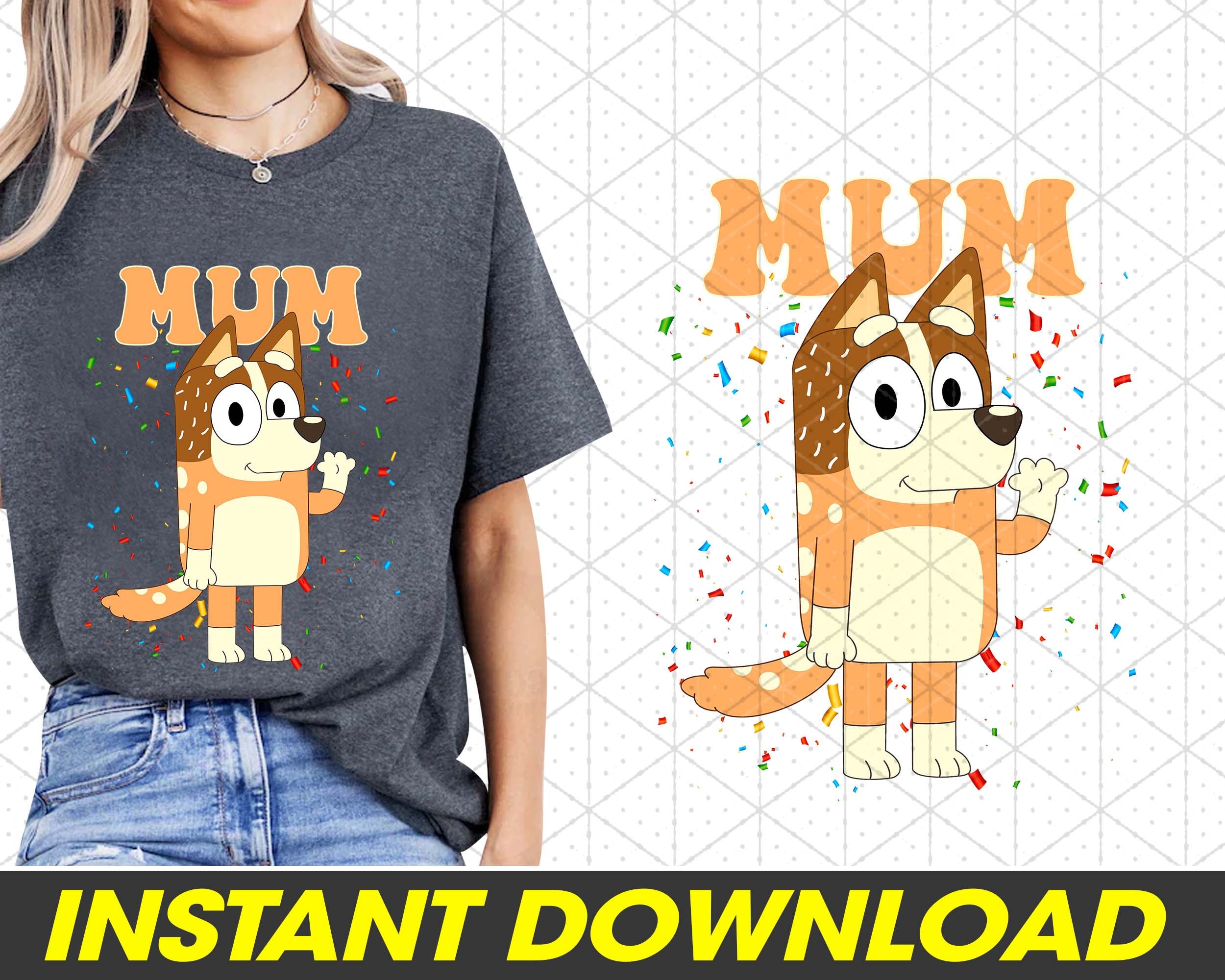 Mum Bluey PNG, Bluey And Bingo, Bluey Family PNG, Bluey Frie | Inspire ...