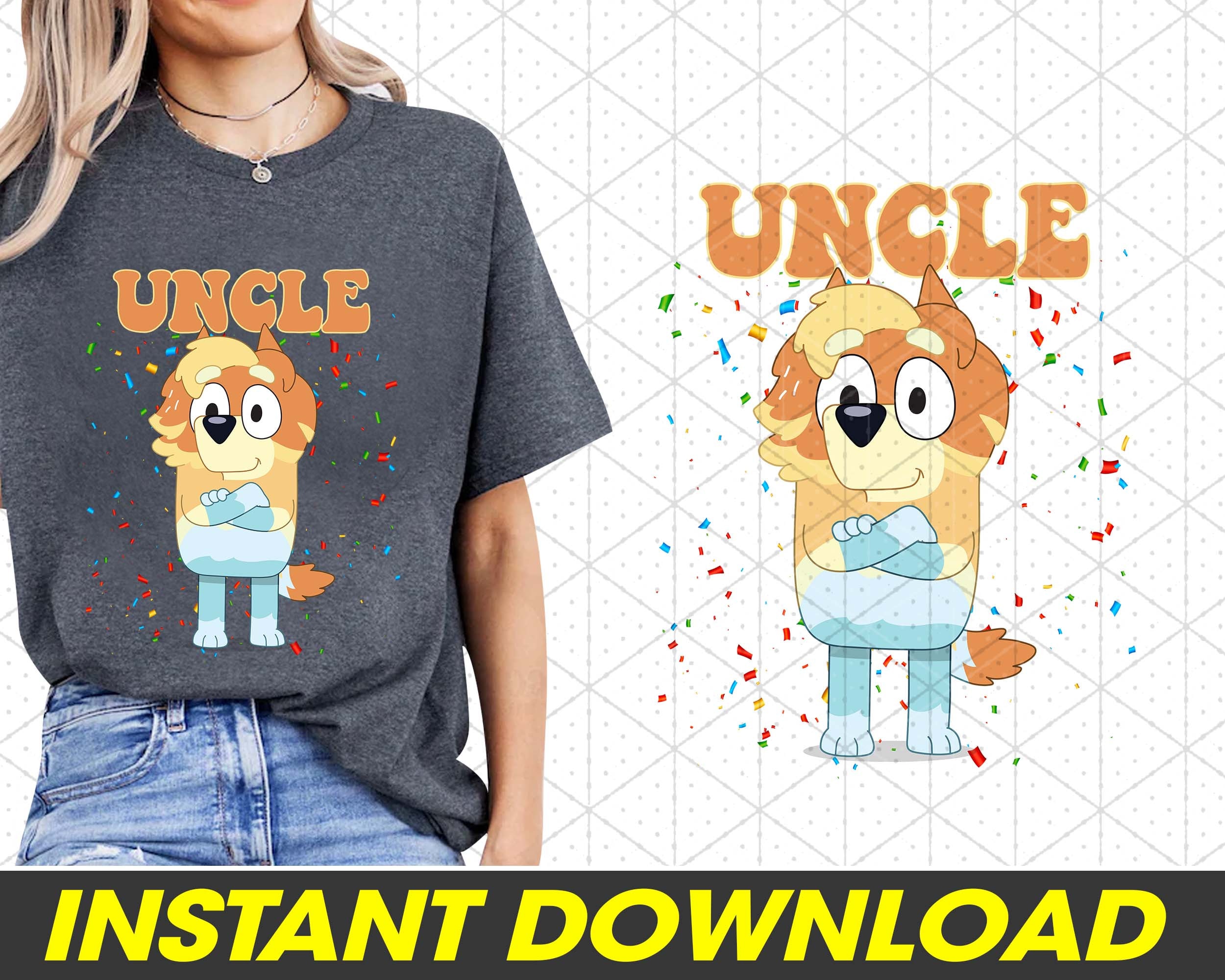 Uncle Bluey PNG, Bluey And Bingo, Bluey Family PNG, Bluey Fr - Inspire ...
