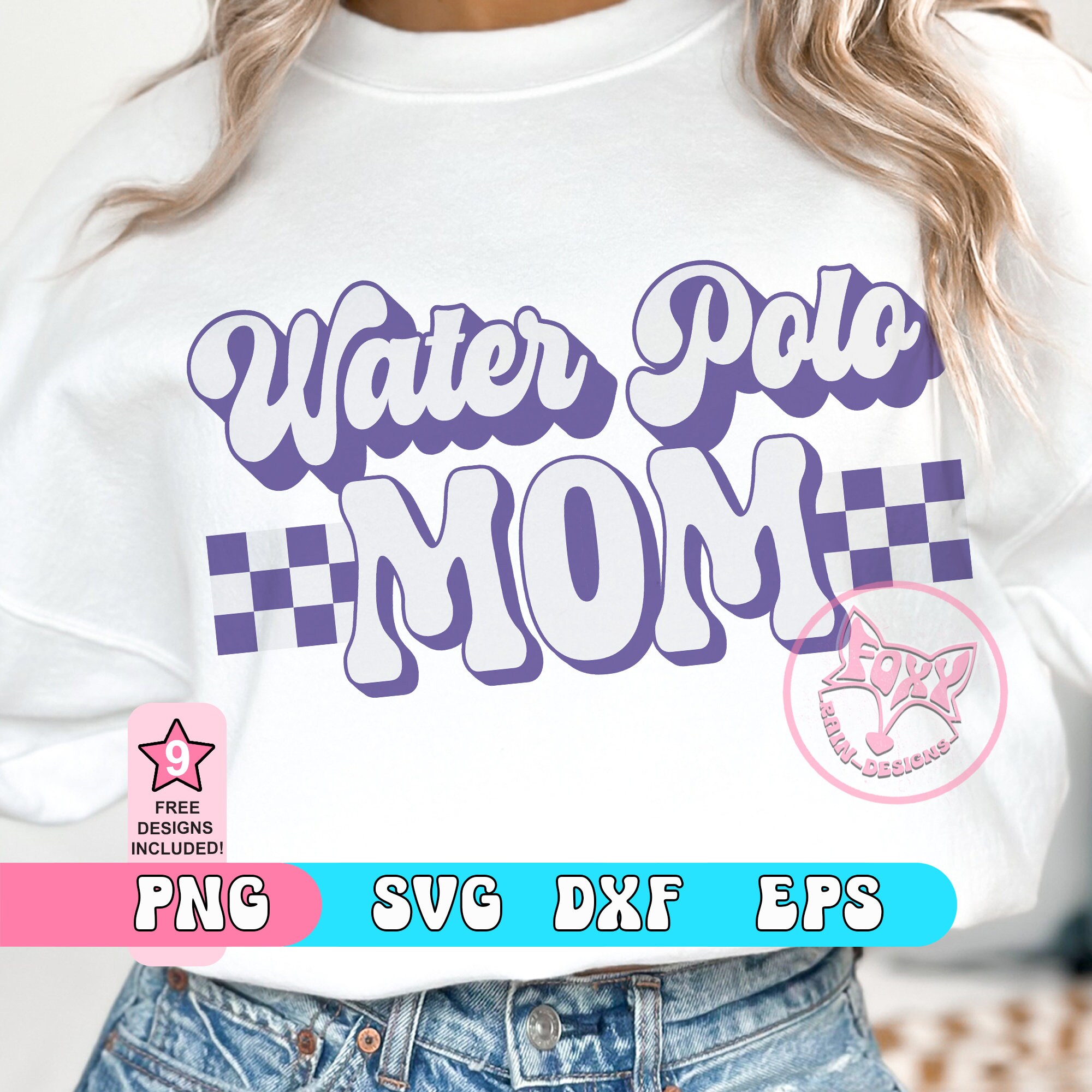 Water Polo Mom SVG, Svg Files For Cricut Trendy Digital Down | Inspire ...