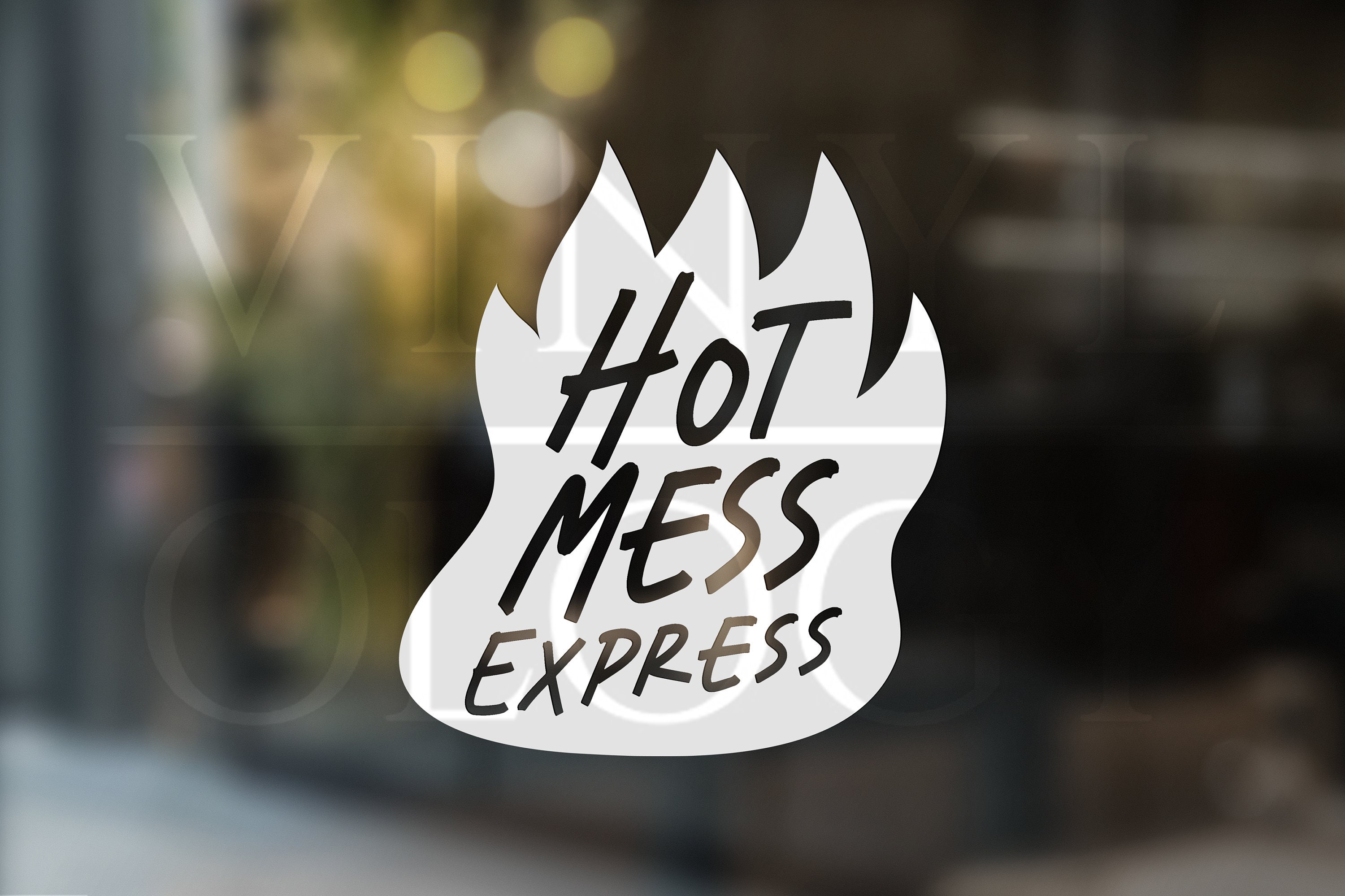 Hot Mess Express Decal Hot Mess Car Decal Hot Mess Bumper | Inspire Uplift