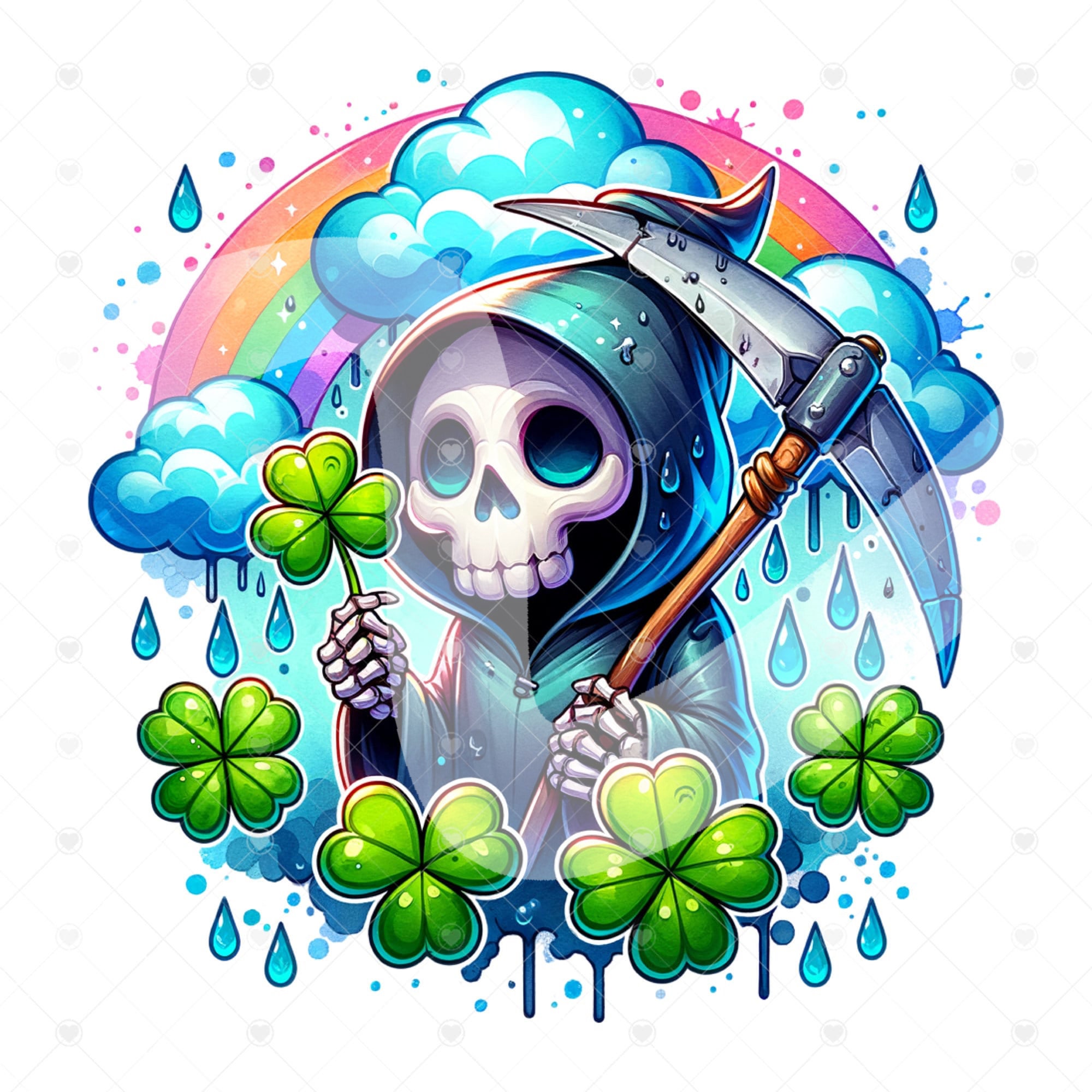 St Patricks Grim Reaper PNG Funny Saint Patricks Day Clipar, - Inspire ...