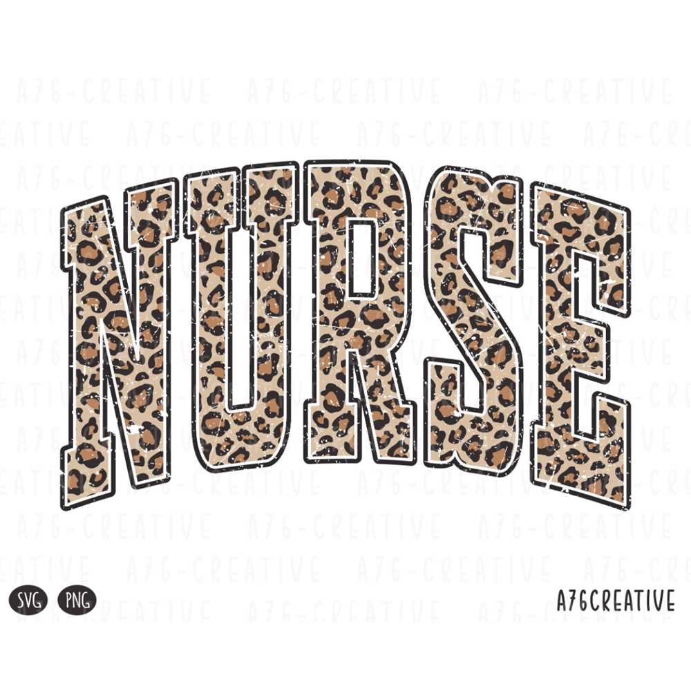 Retro Nurse Leopard Print Png Svg, Nurse Day, Leopard print, | Inspire ...
