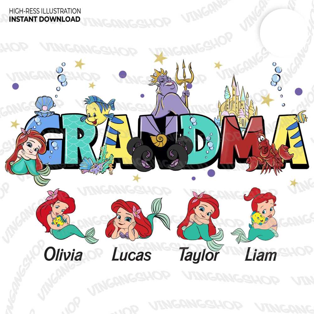 Grandma Cartoon Princess Png, Family Vacation Png, 60 | Inspire Uplift