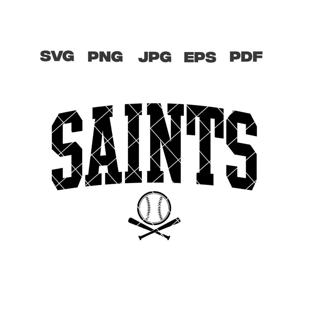 Saints svg, Baseball svg, Saints svg, png, jpg, eps, pdf fil | Inspire ...