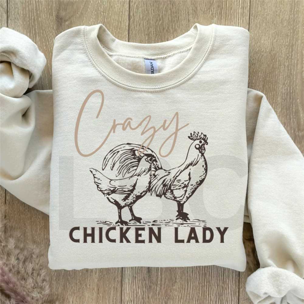 Crazy Chicken Lady PNG Instant Download Chicken PNG Chicken | Inspire ...