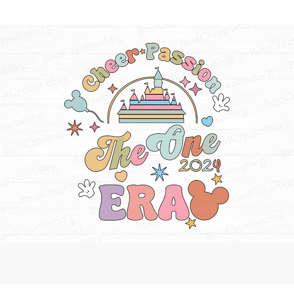 Cheer Passion Svg, The One 2024 Era Svg, Magical Kingdom Svg | Inspire ...