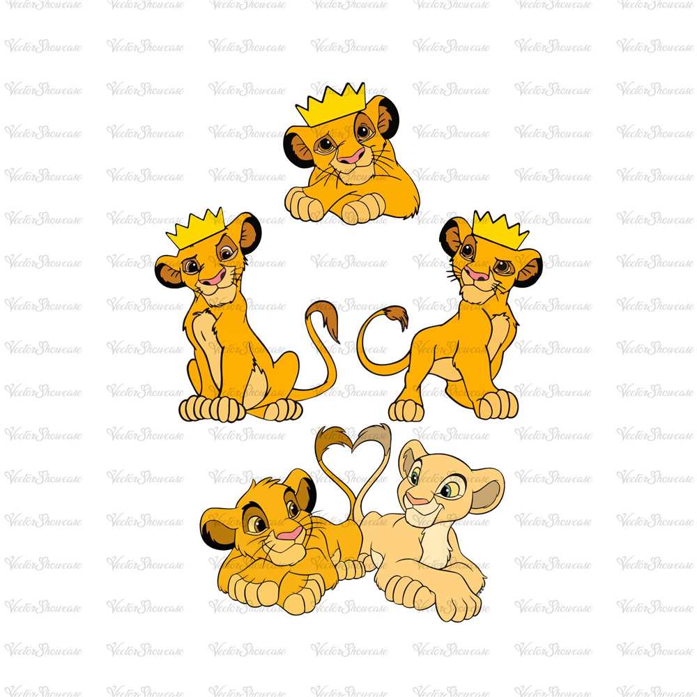 King Simba Png and Svg bundle, Lion King Simba And Nala Cute | Inspire ...