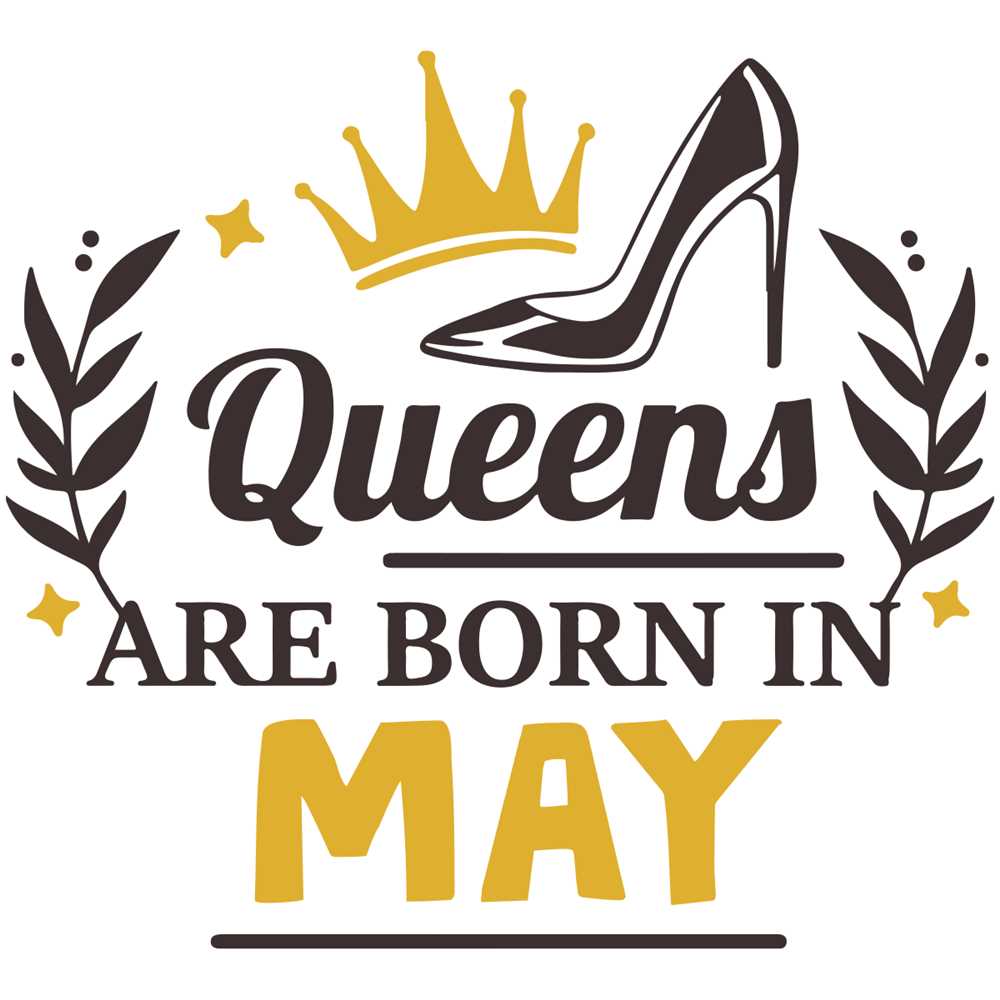 Queens Are Born In May, Birthday Svg, Born In May Svg, Queen | Inspire ...
