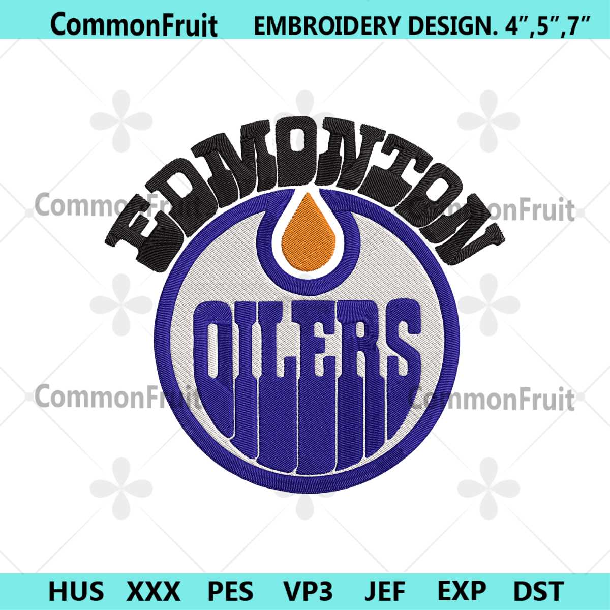 Edmonton Oilers Hockey Logo Embroidery Design, NHL Team Logo | Inspire ...