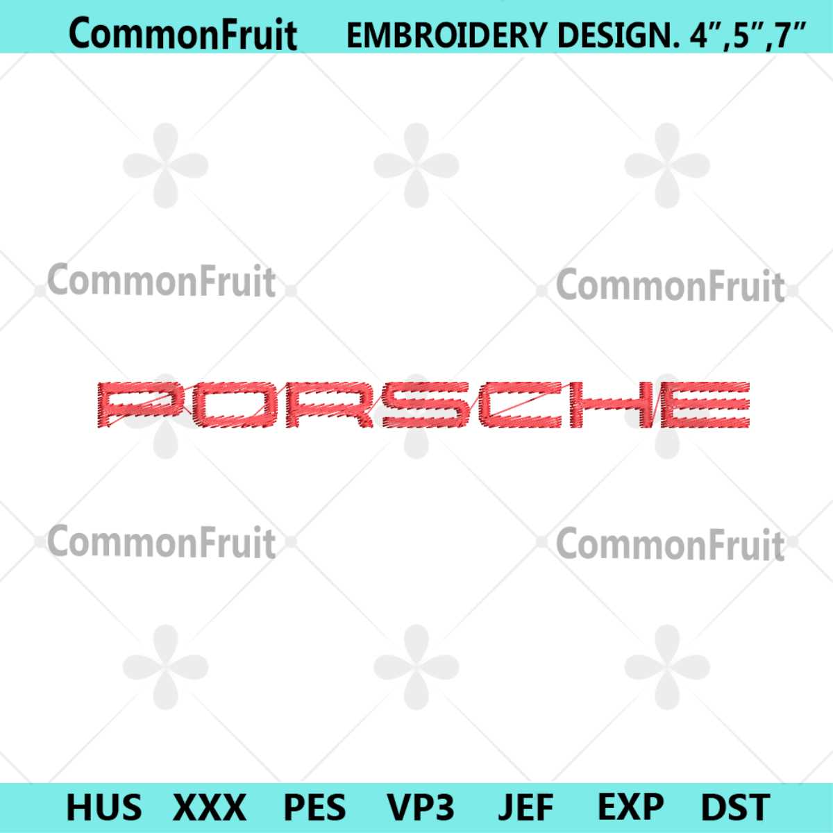 Porsche Logo Embroidery Design Logo Car Brand Download File | Inspire ...