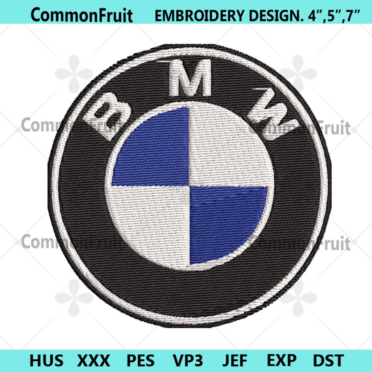 BMW Logo Car Embroidery File Luxury Car Brand Embroidery Fil | Inspire ...