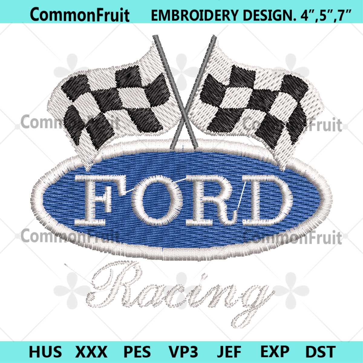Ford Racing Logo Car Embroidery Download File Logo Car Desig | Inspire ...