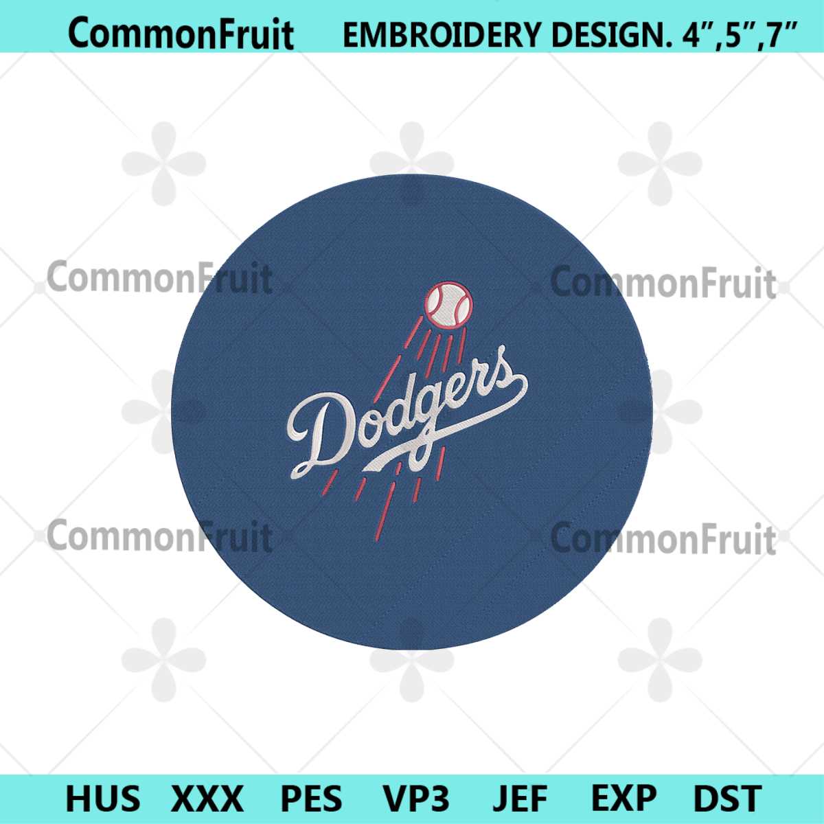 LA Dodgers Logo Embroidery Files, MLB Dogers Embroidery Desi | Inspire ...