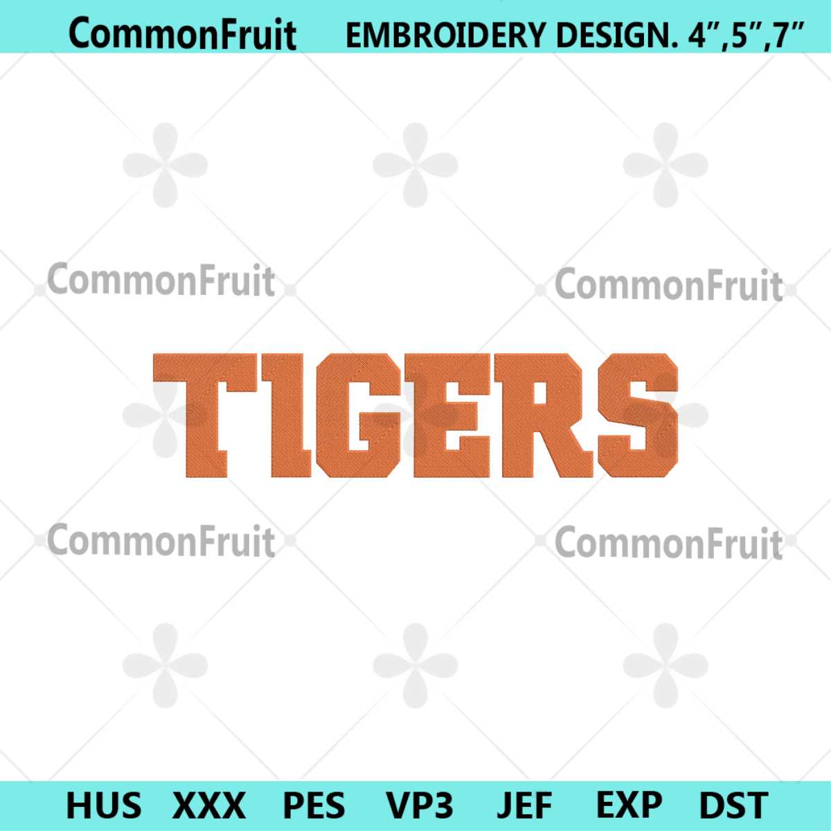 Tigers Wordmark Logo Embroidery Download, Tigers Text Logo E | Inspire ...