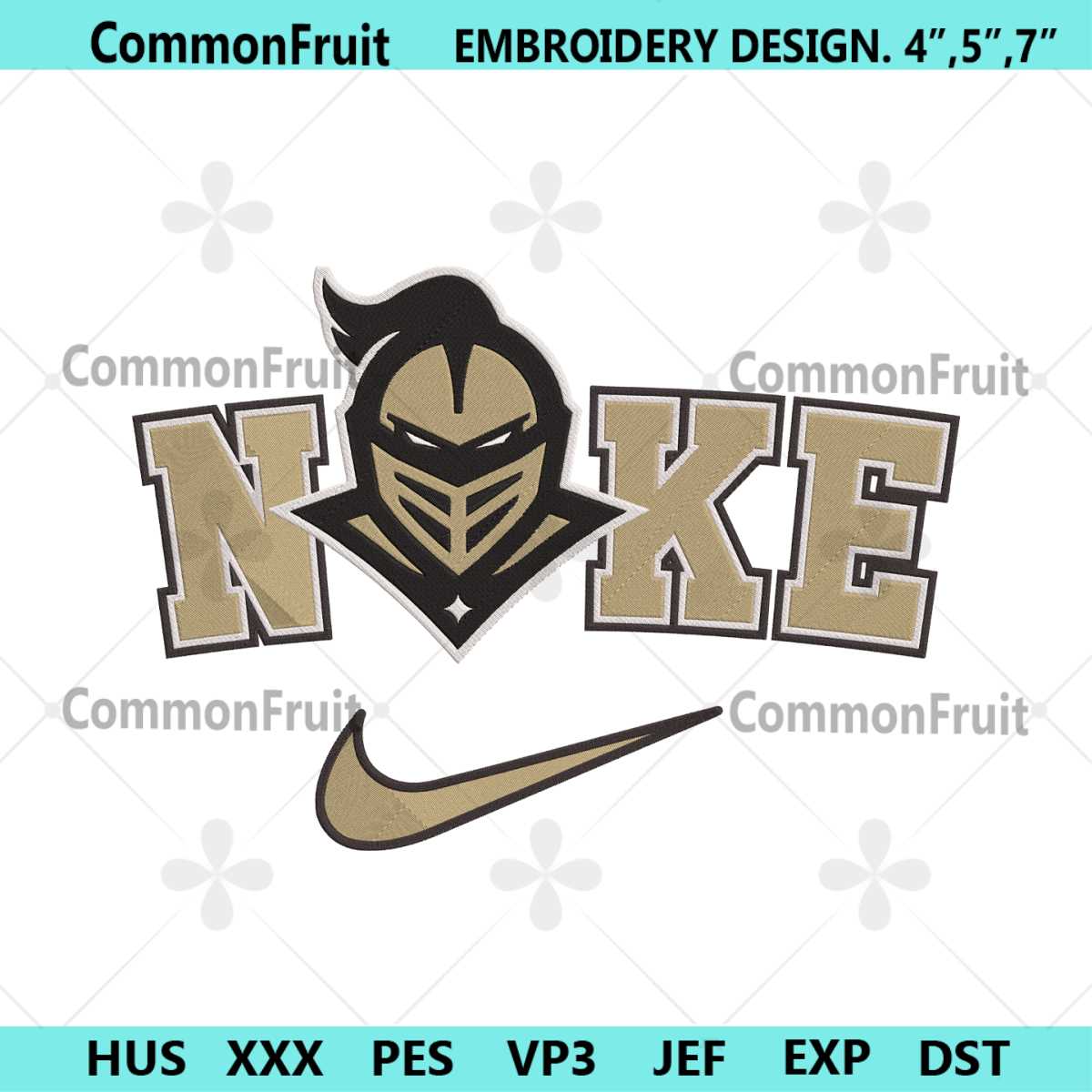 UCF Knights Nike Logo Embroidery Design Download File | Inspire Uplift