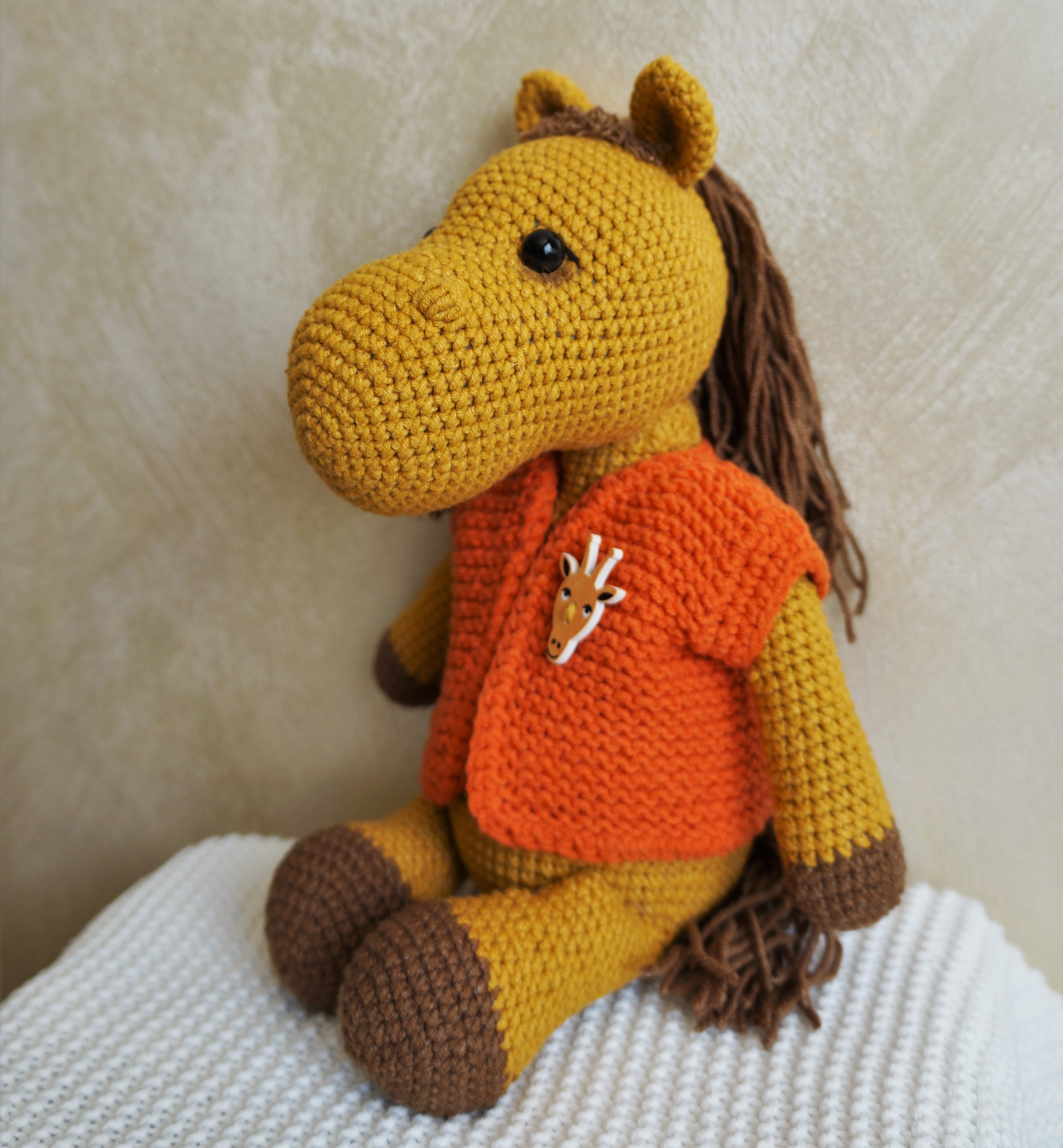 Crochet horse, soft pony, stuffed horse, amigurumi horse toy | Inspire ...