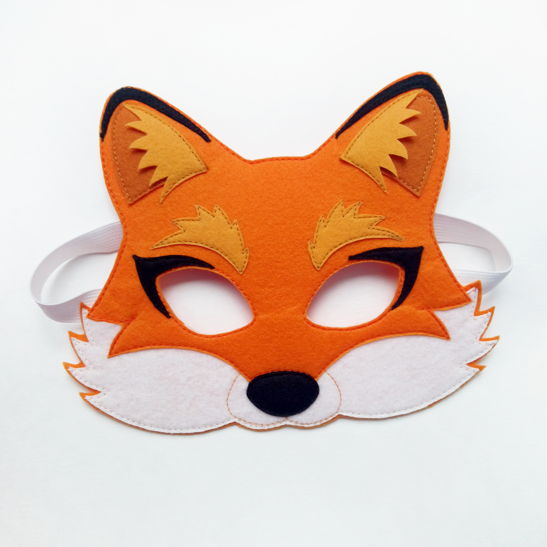 Kids fox costume, animal felt kids mask to cute fox cosplay - Inspire ...