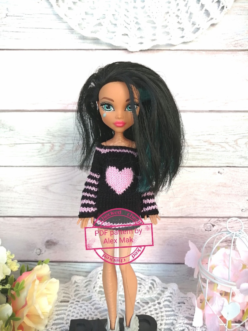 Monster high clothes - monster high knitting pattern - MH cl | Inspire ...