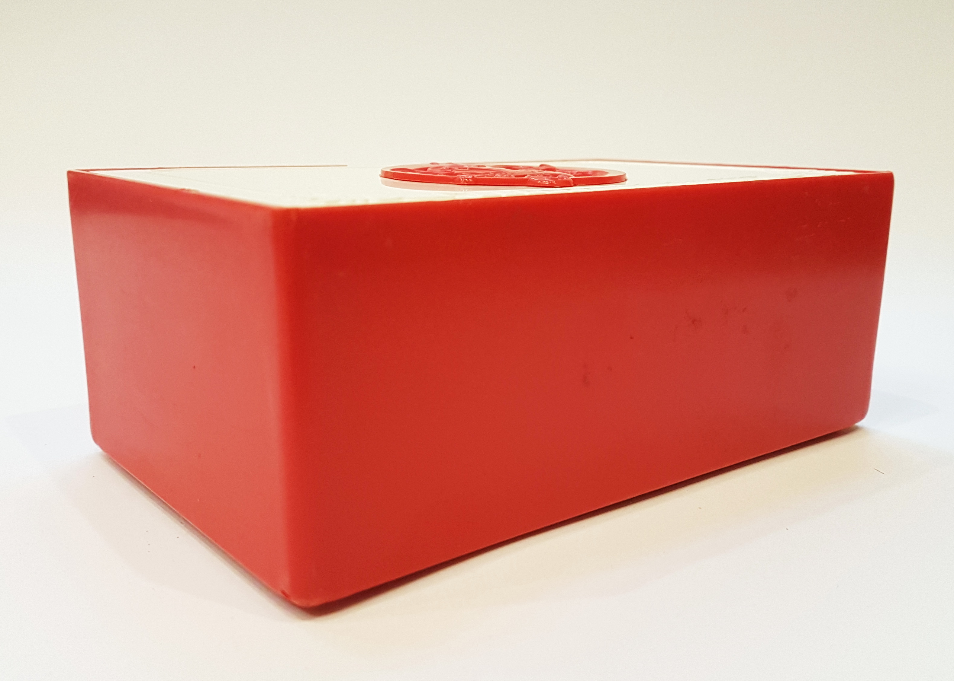 Vintage USSR Red&White Plastic Casket Box FIREBIRD 1970s - Inspire Uplift