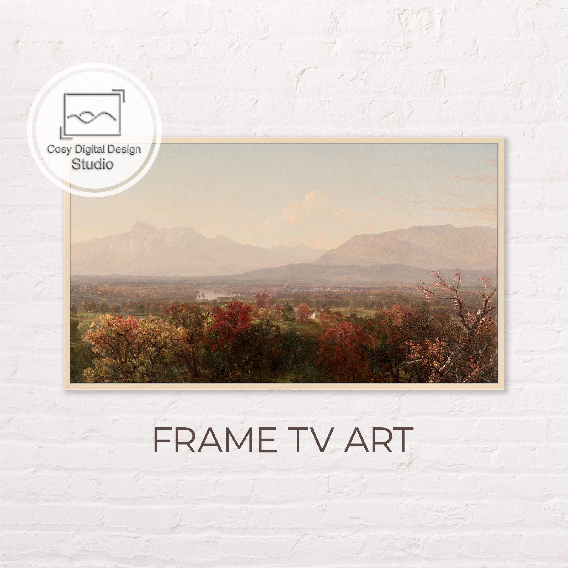 Samsung Frame TV Art | 4k Fall Vintage Autumn Landscape Art - Inspire ...