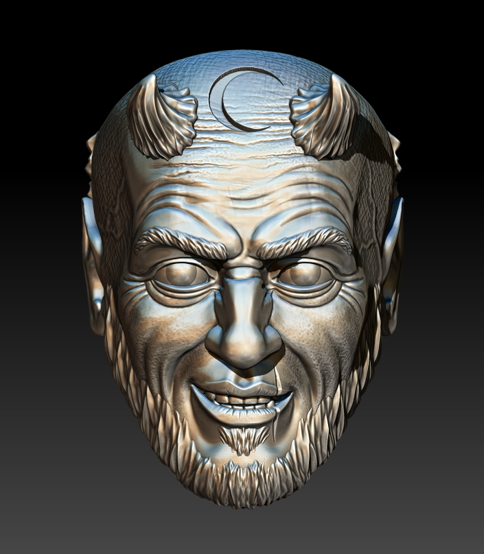 3D Model STL CNC Router file Ring Lucifer | Inspire Uplift