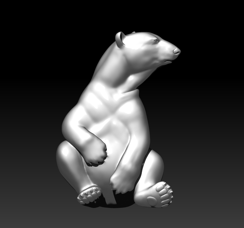 3D Model STL CNC Router file Polar bear - Inspire Uplift