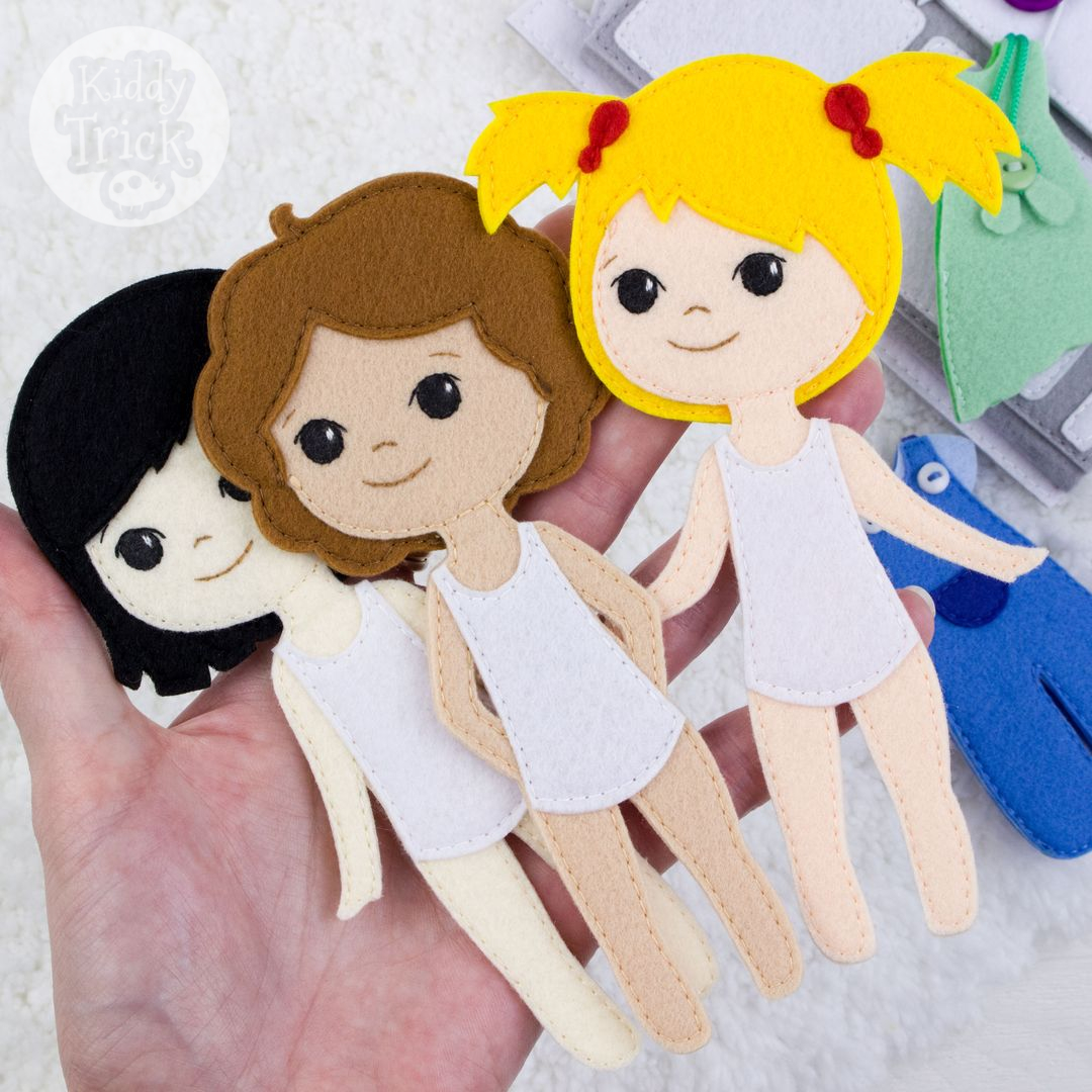 PDF Pattern Felt Dolls - Inspire Uplift