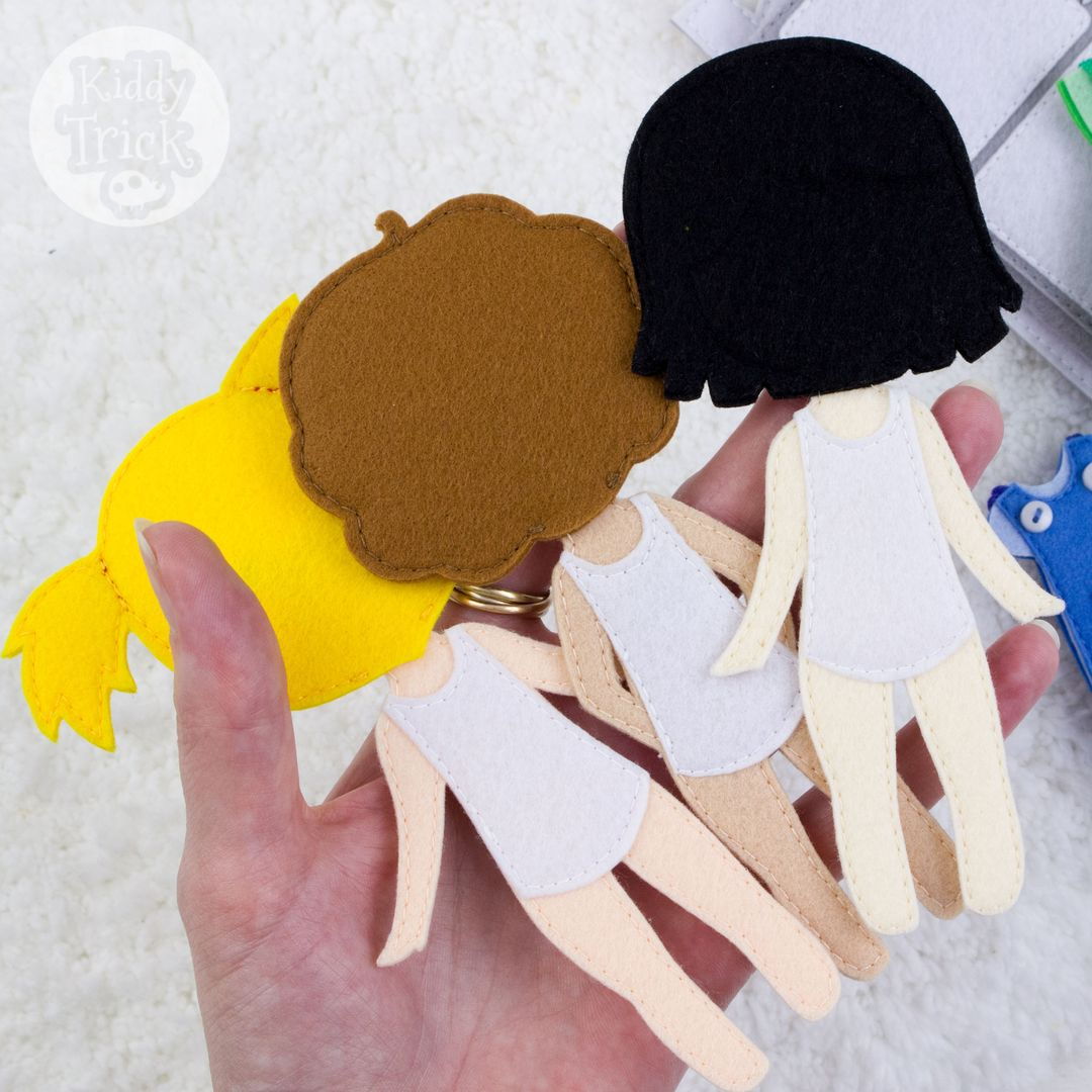 PDF Pattern Felt Dolls - Inspire Uplift
